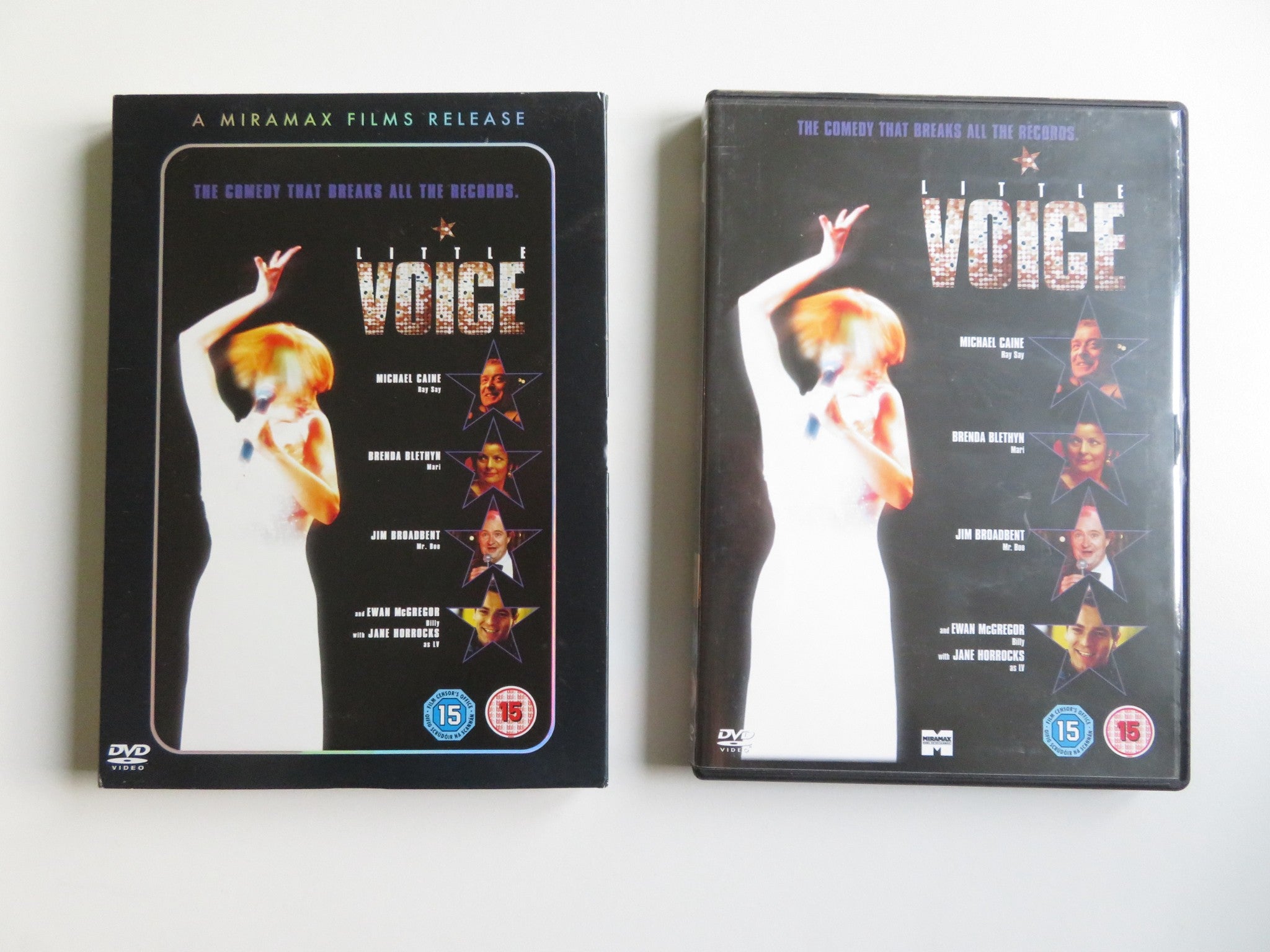 LITTLE VOICE (DVD) JANE HORROCKS MICHAEL CAINE EWAN MCGREGOR 1998 REGI ...