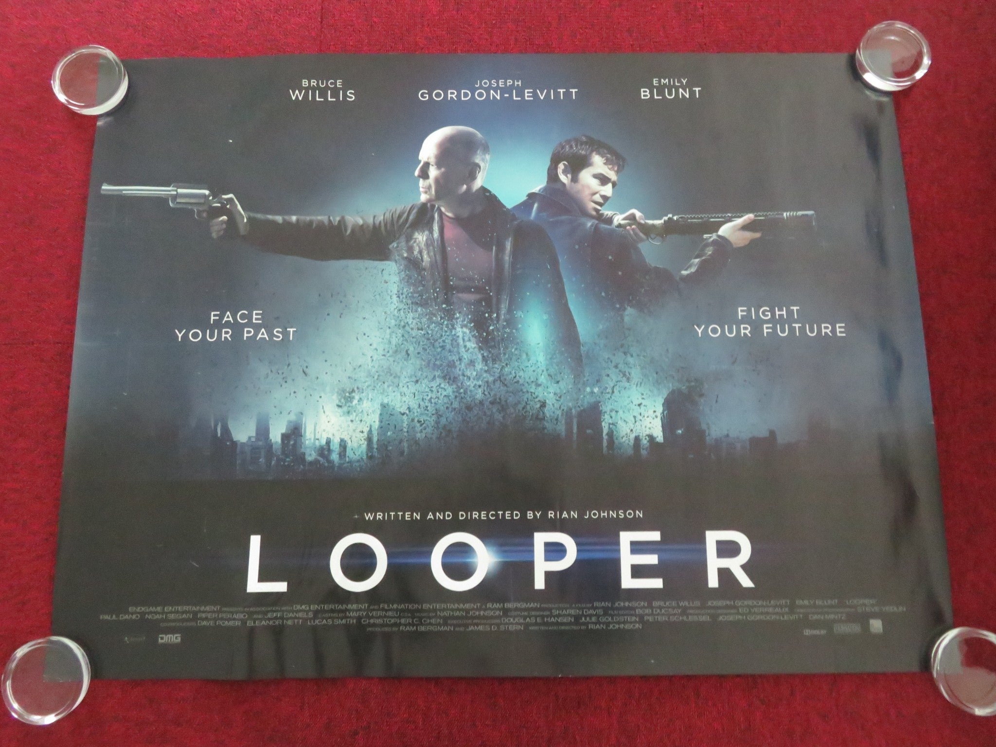 LOOPER - B UK QUAD ROLLED POSTER JOSEPH GORDON-LEVITT BRUCE WILLIS 201 ...