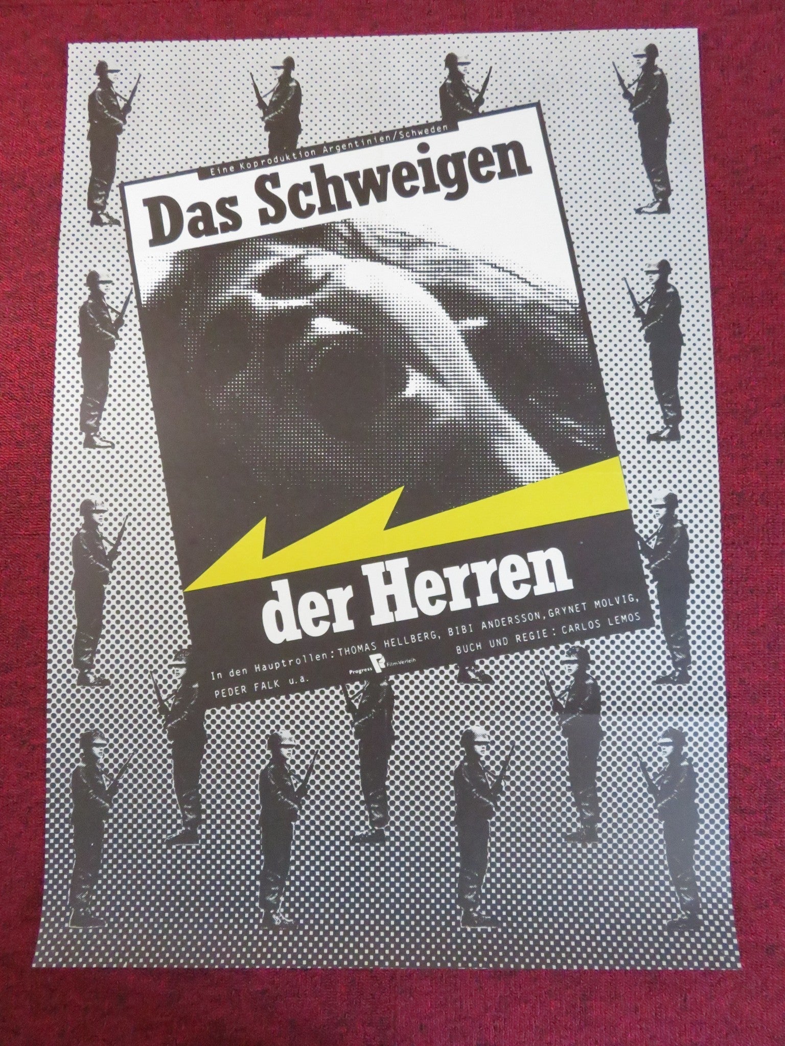 LOS DUENOS DEL SILENCIO GERMAN POSTER ROLLED THOMAS HELLBERG PEDER FAL ...