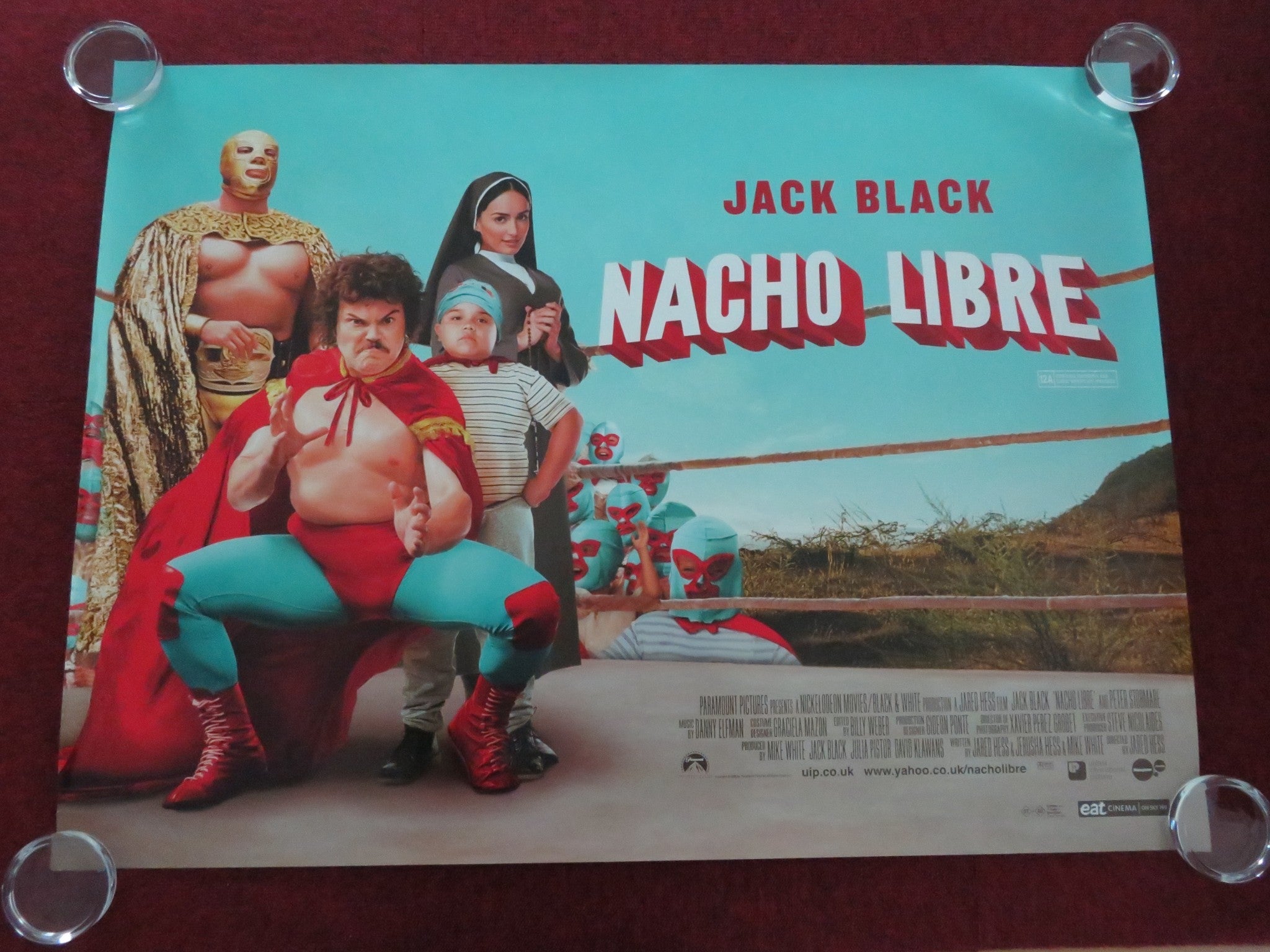 NACHO LIBRE UK QUAD ROLLED POSTER JACK BLACK ANA DE LA REGUERA 2006 ...