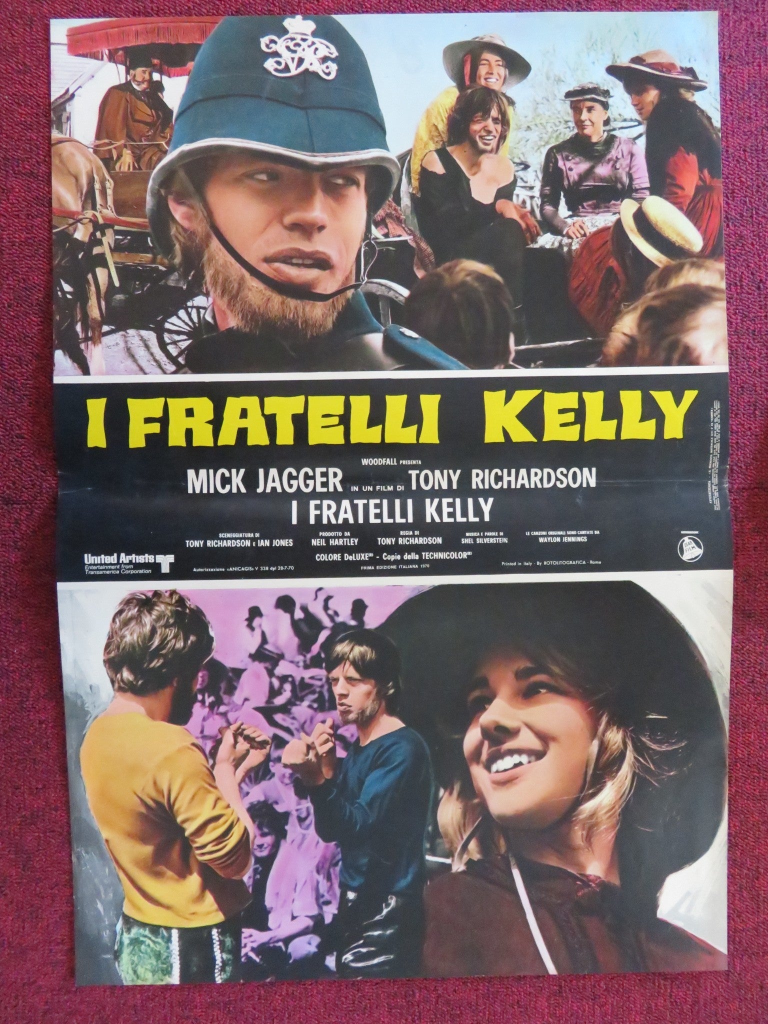 NED KELLY - I ITALIAN FOTOBUSTA POSTER MICK JAGGER CLARISSA KAYE-MASON ...