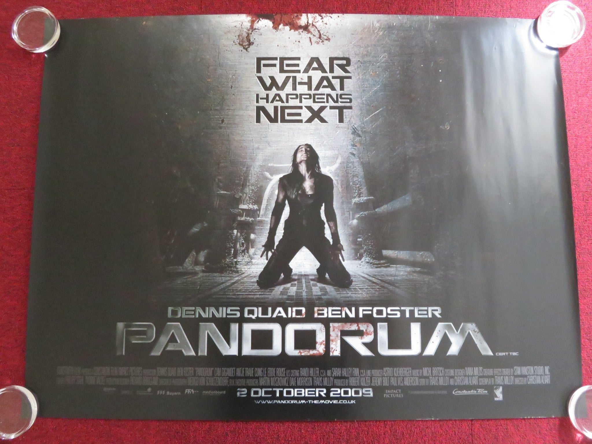 PANDORUM UK QUAD ROLLED POSTER DENNIS QUAID BEN FOSTER 2009 ...
