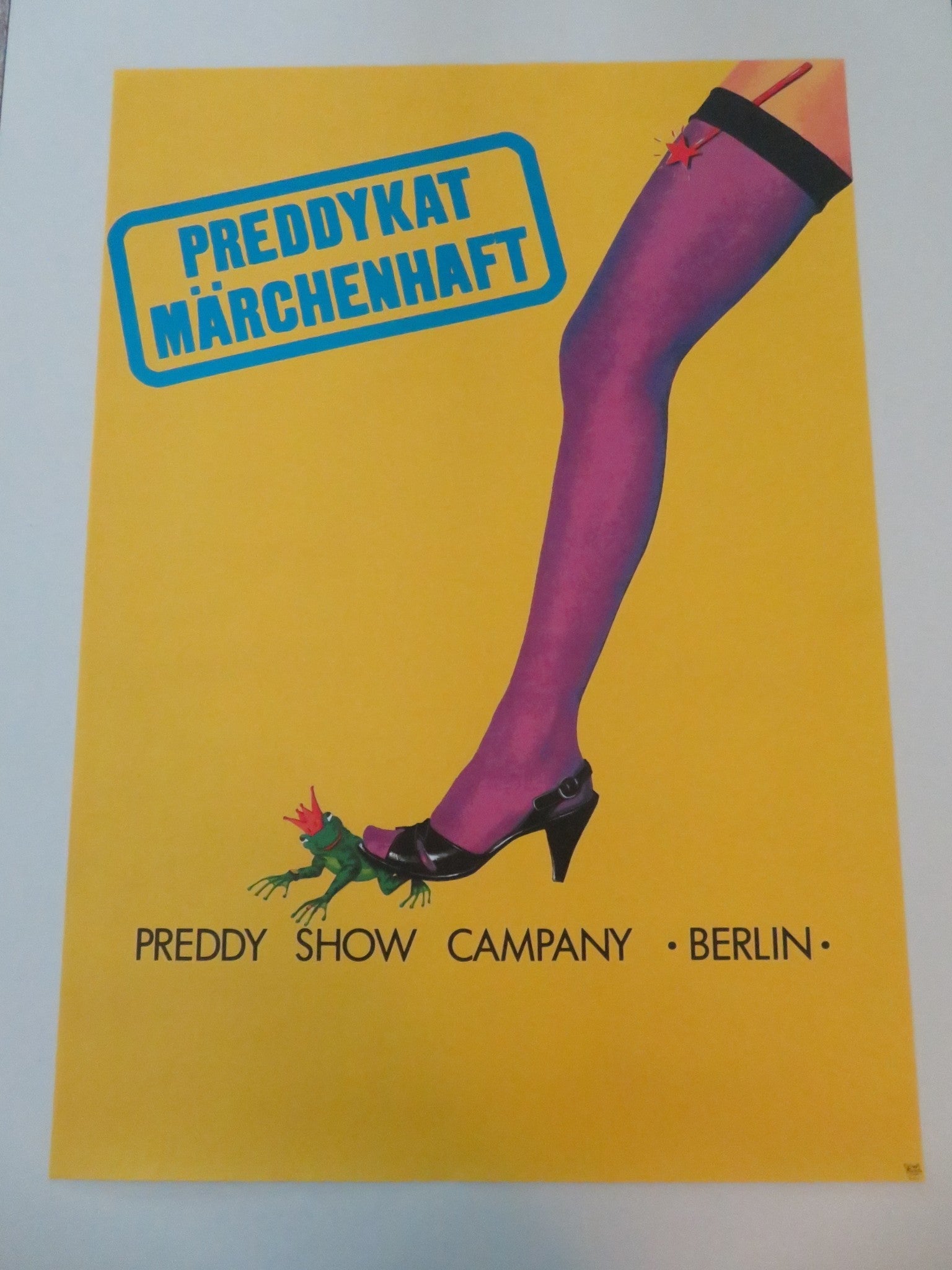 PREDDYKAT MARCHENHAFT GERMAN STAGE POSTER ROLLED THE PREDDY SHOW COMPA ...
