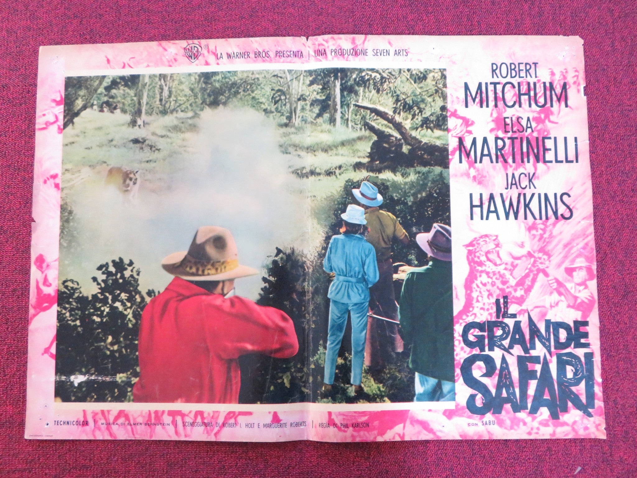 RAMPAGE- A ITALIAN FOTOBUSTA POSTER ROBERT MITCHUM ELSA MARTINELLI 196 ...