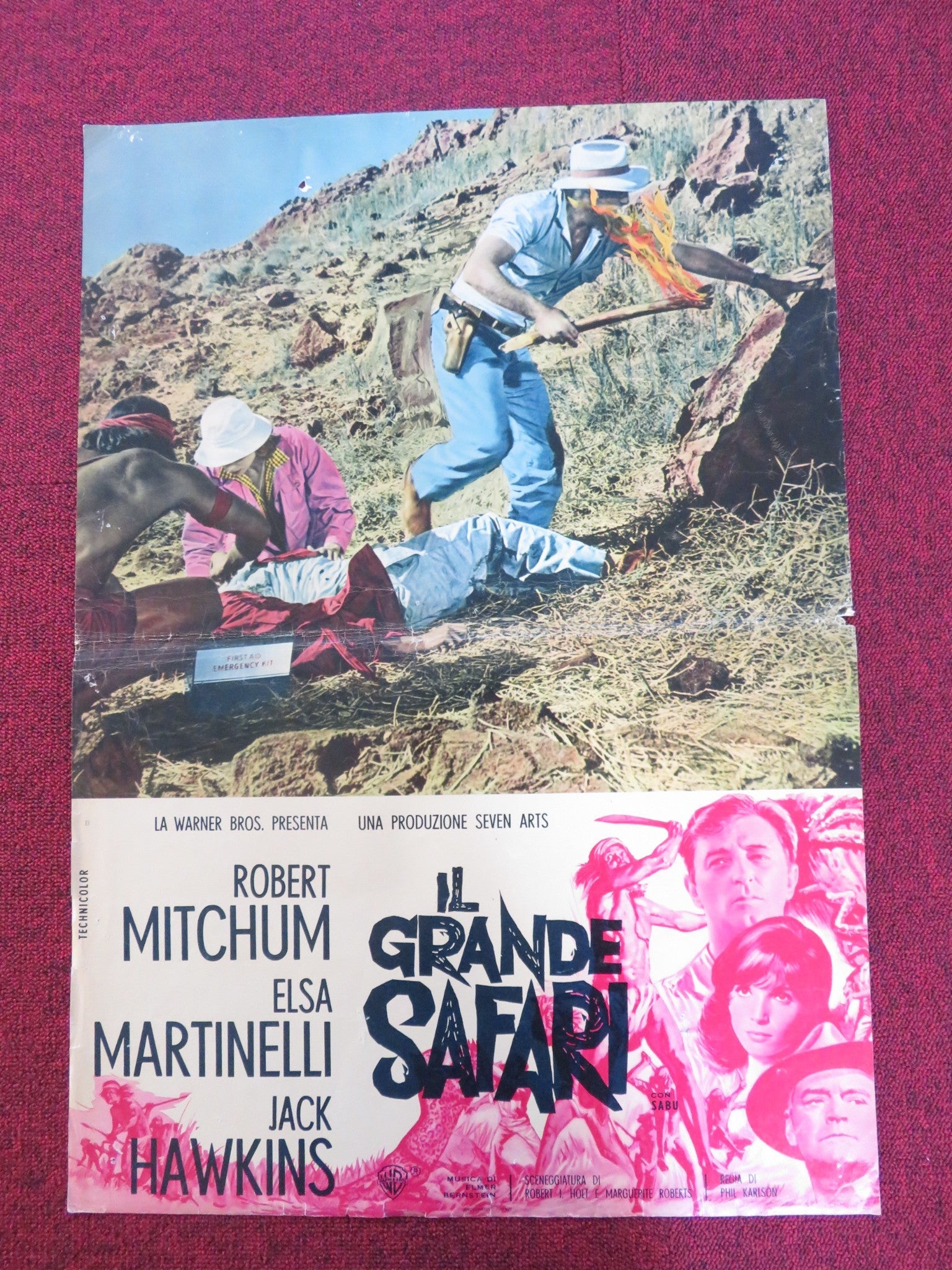 RAMPAGE- B ITALIAN FOTOBUSTA POSTER ROBERT MITCHUM ELSA MARTINELLI 196 ...