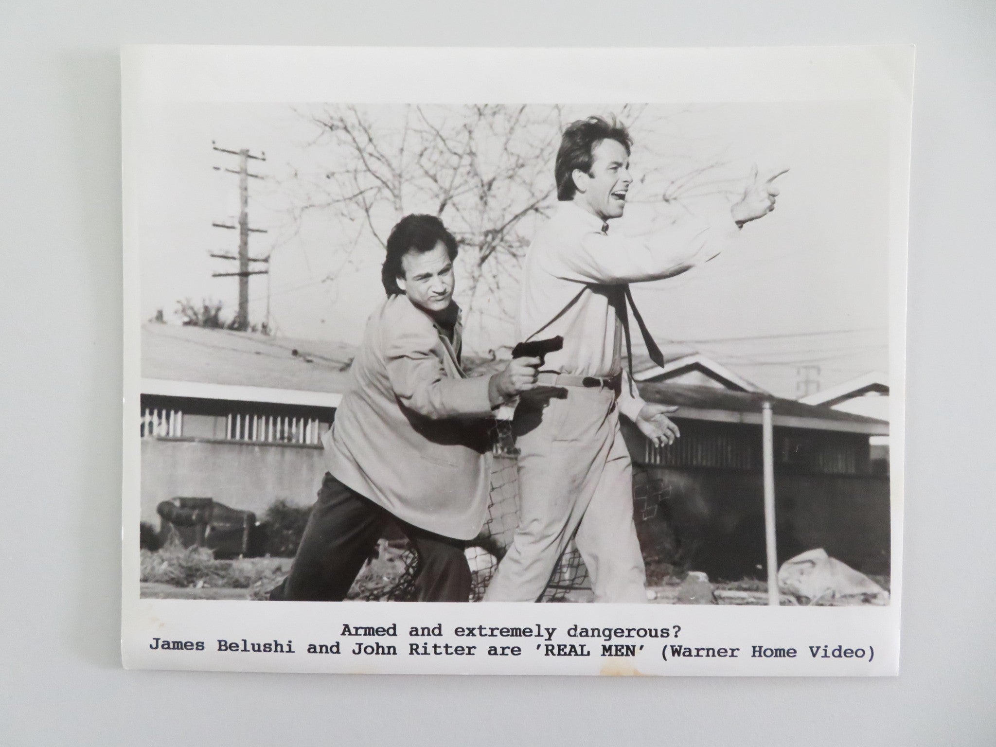 REAL MEN MOVIE STILL PHOTO JIM BELUSHI JOHN RITTER 1987 – Rendezvous Cinema