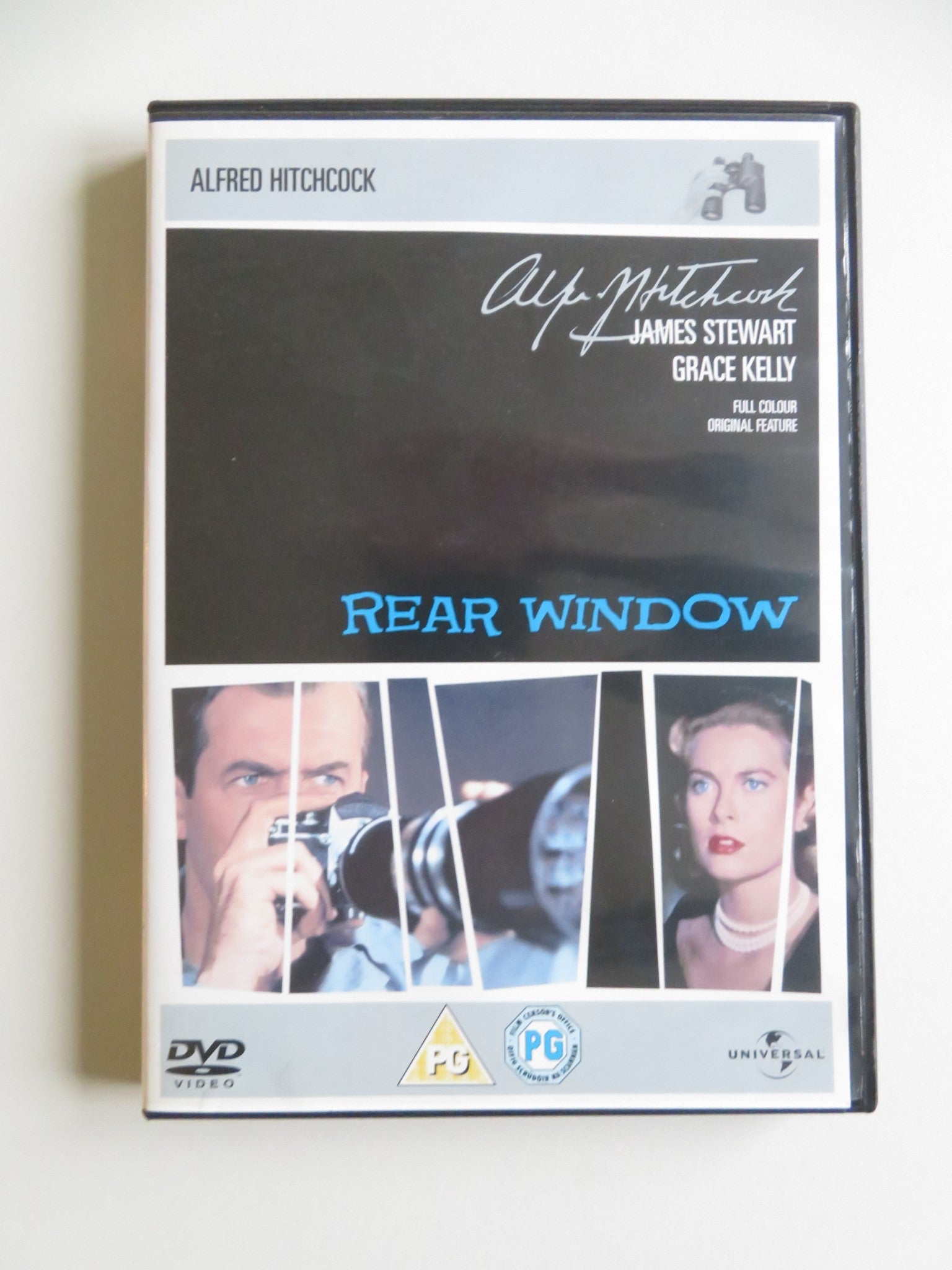 REAR WINDOW (DVD) JAMES STEWART GRACE KELLY 1954 REGION 2, 4 ...