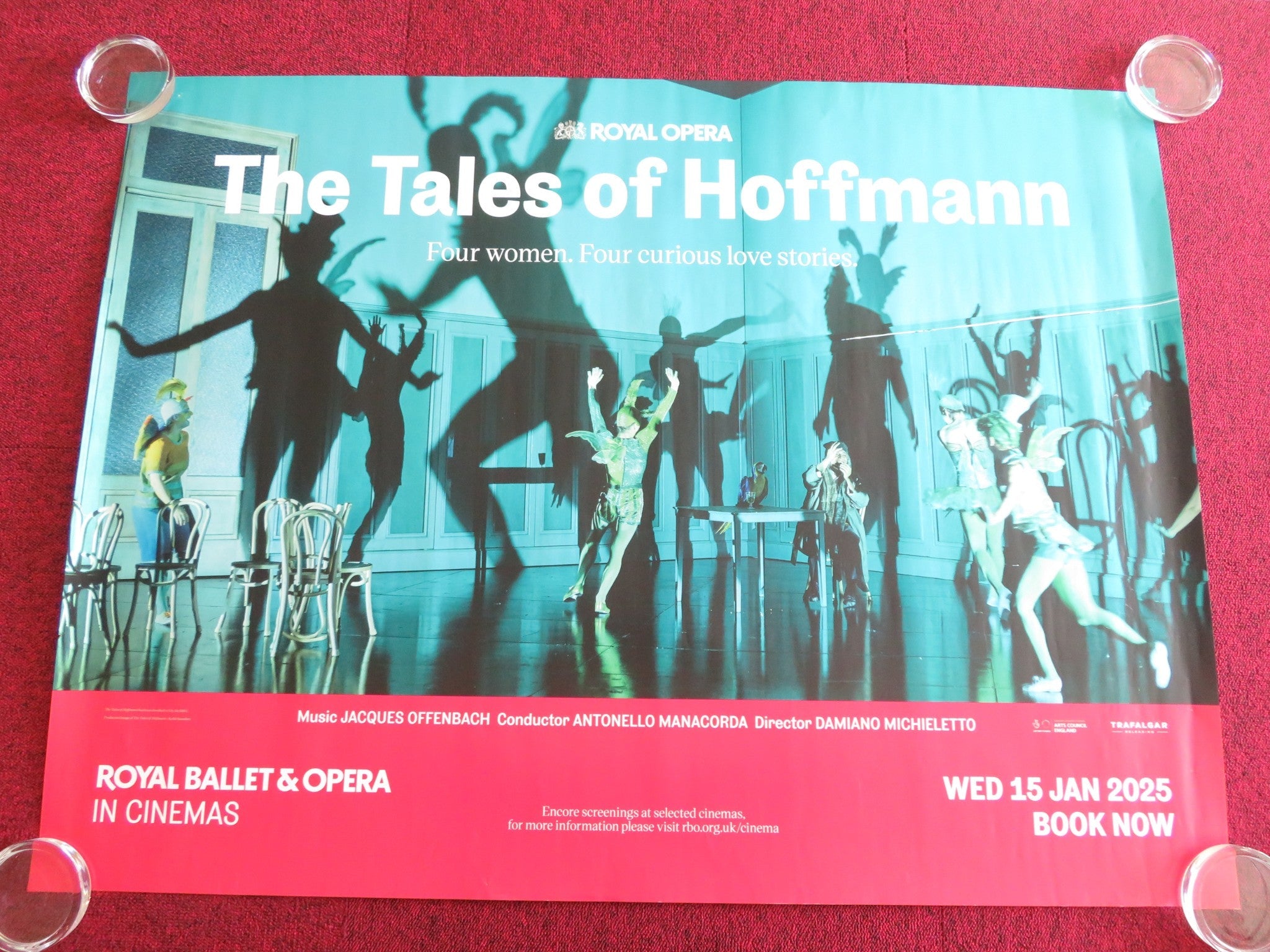 ROYAL OPERA HOUSE: THE TALES OF HOFFMAN UK QUAD ROLLED POSTER J. D. FL ...