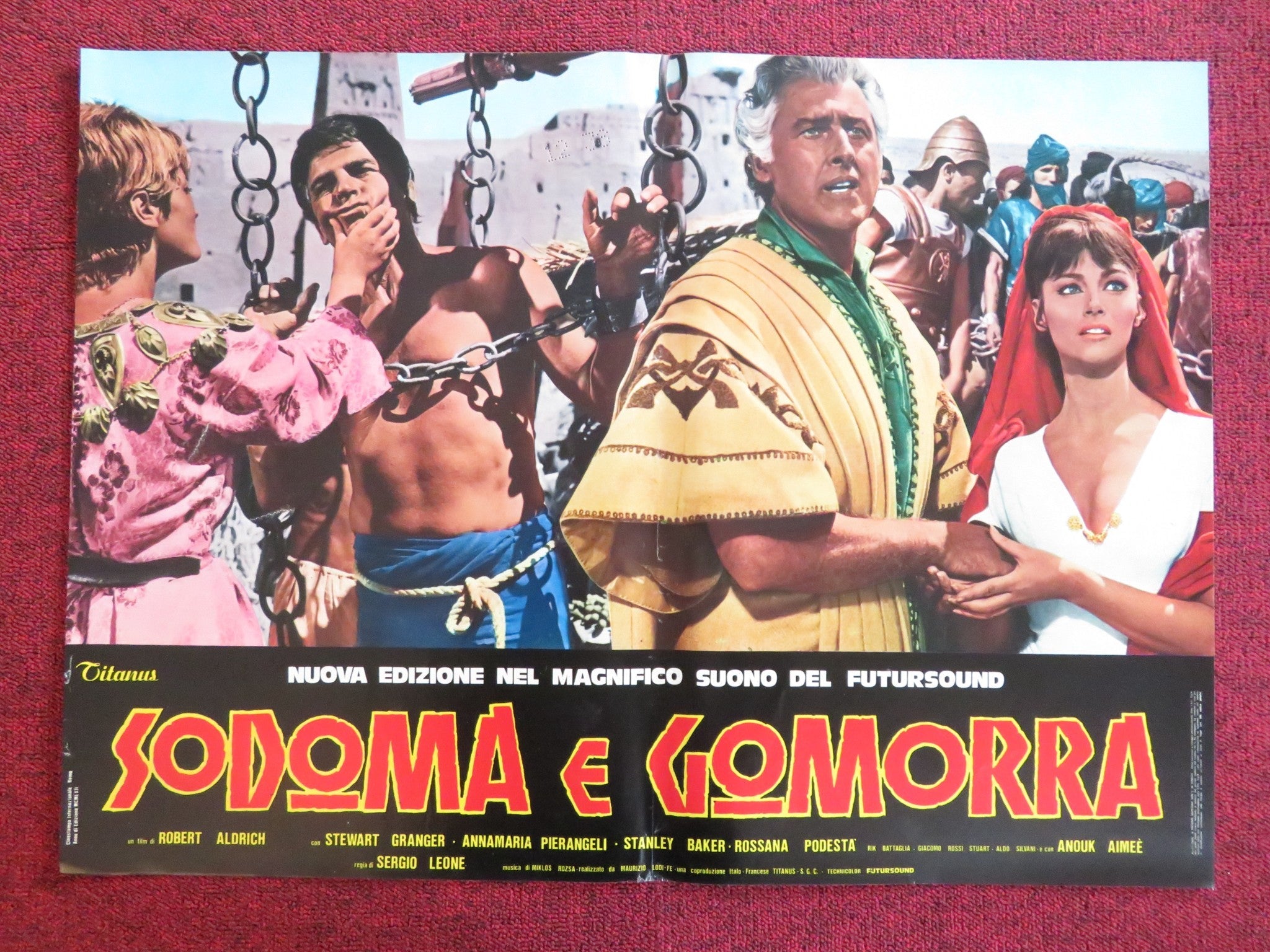 SODOM AND GOMORRAH - B ITALIAN FOTOBUSTA POSTER STEWART GRANGER PIER A ...