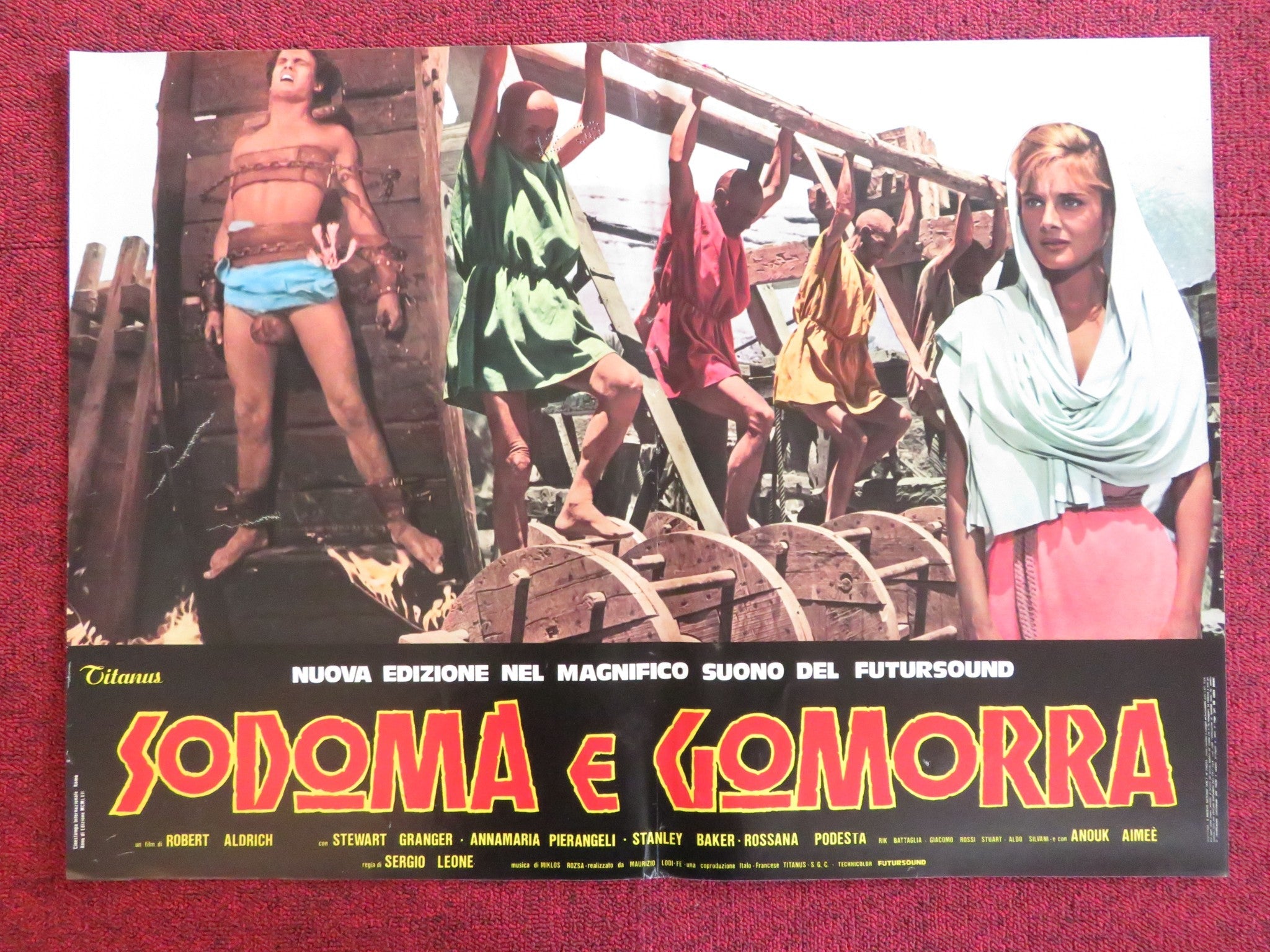 SODOM AND GOMORRAH - C ITALIAN FOTOBUSTA POSTER STEWART GRANGER PIER A ...