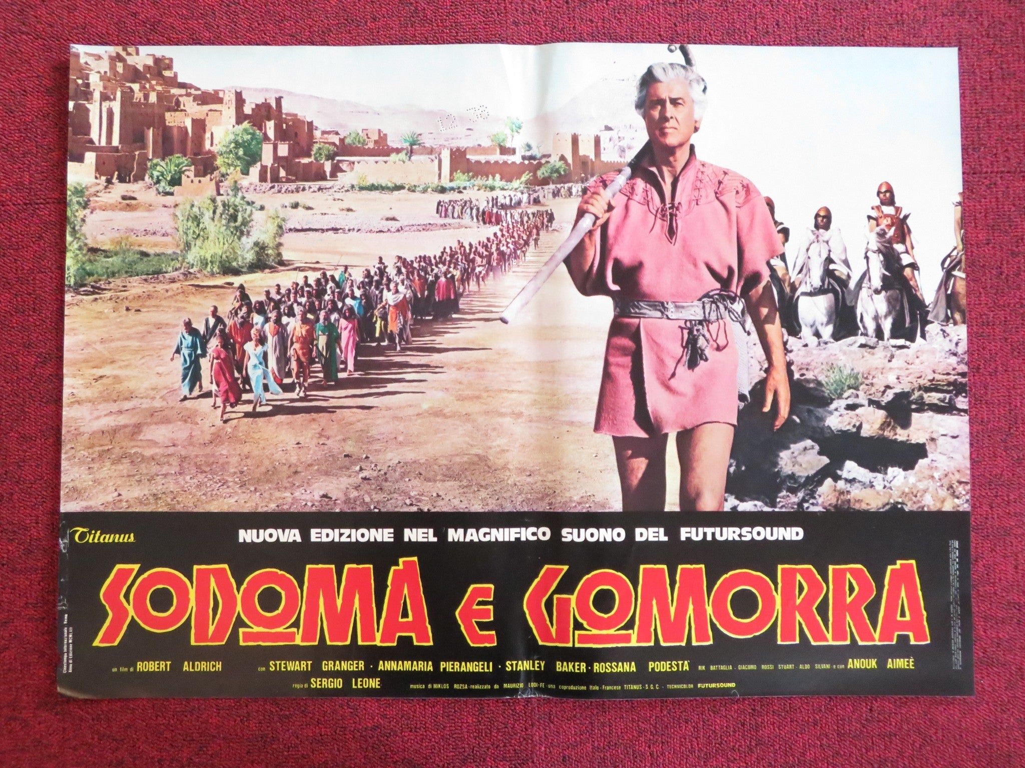 SODOM AND GOMORRAH - G ITALIAN FOTOBUSTA POSTER STEWART GRANGER PIER A ...
