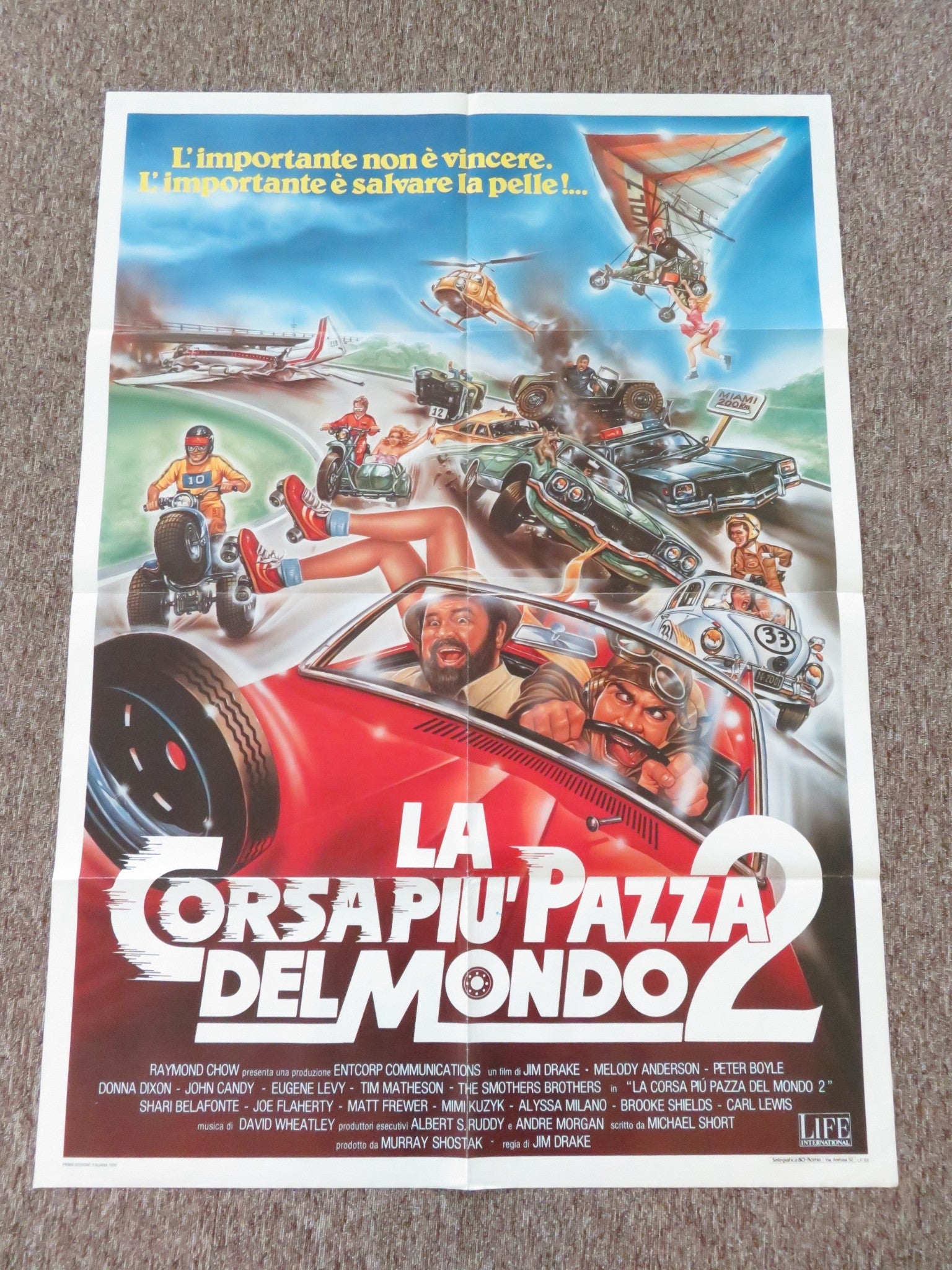 SPEED ZONE ITALIAN 2 FOGLIO POSTER DONNA DIXON JOHN CANDY EUGENE LEVY ...