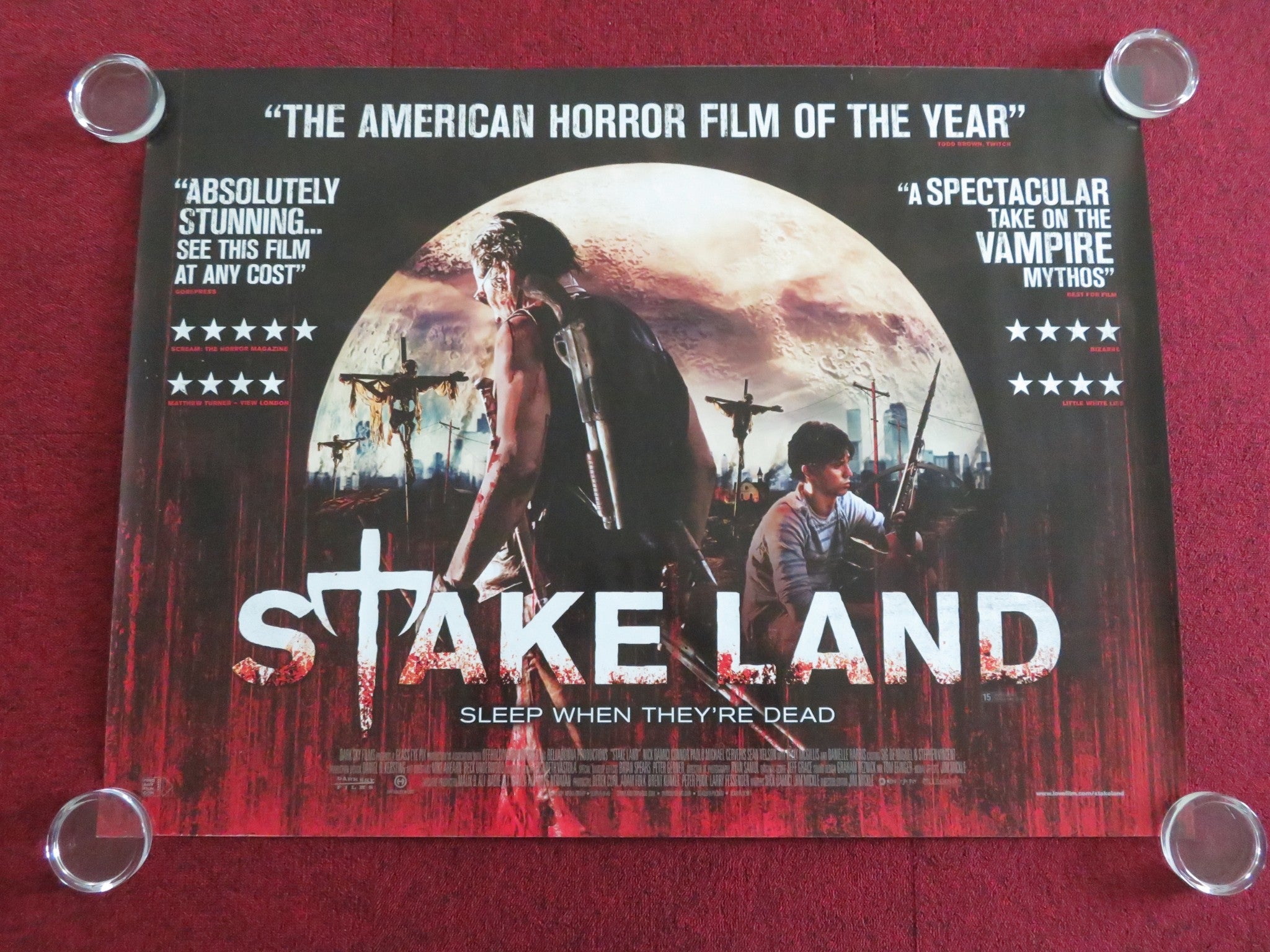 STAKE LAND UK QUAD ROLLED POSTER NICK DAMICI CONNOR PAOLO 2010 ...