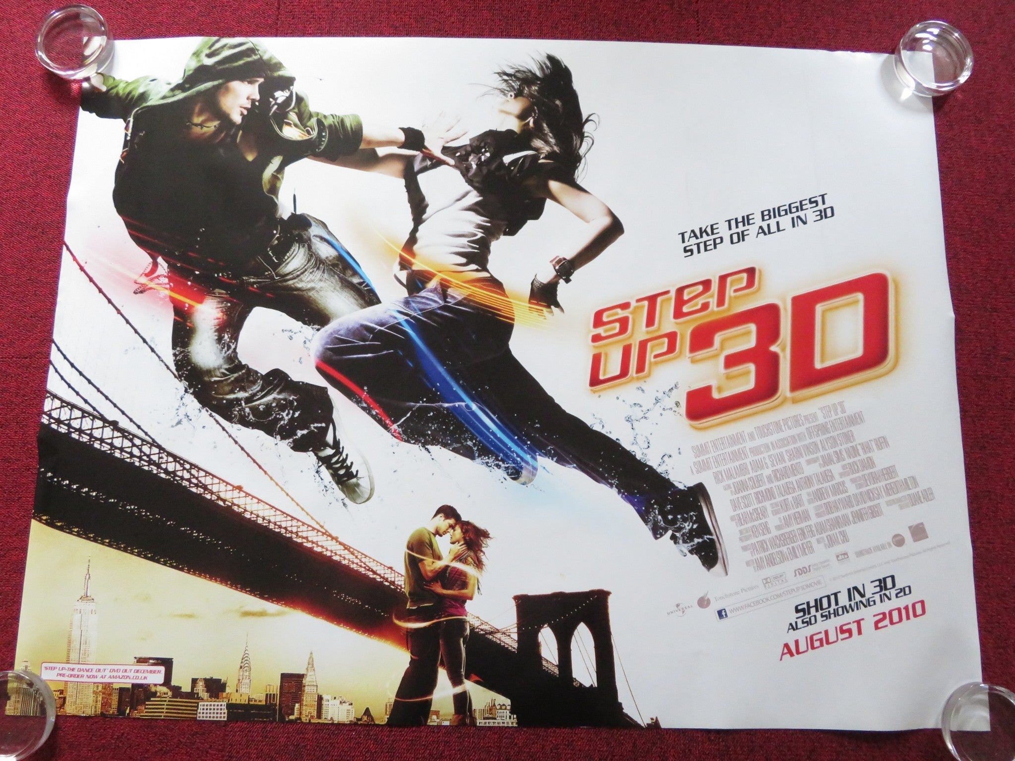 STEP UP 3D UK QUAD ROLLED POSTER RICK MALAMBRI ADAM SEVANI 2010 ...