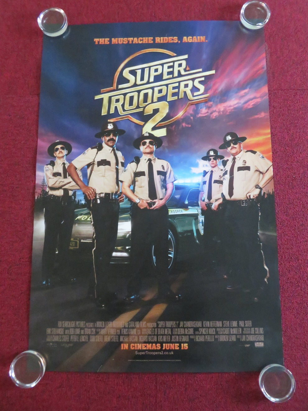 SUPER TROOPERS 2 US ONE SHEET ROLLED POSTER SEANN WILLIAM SCOTT ROB LO – Rendezvous Cinema