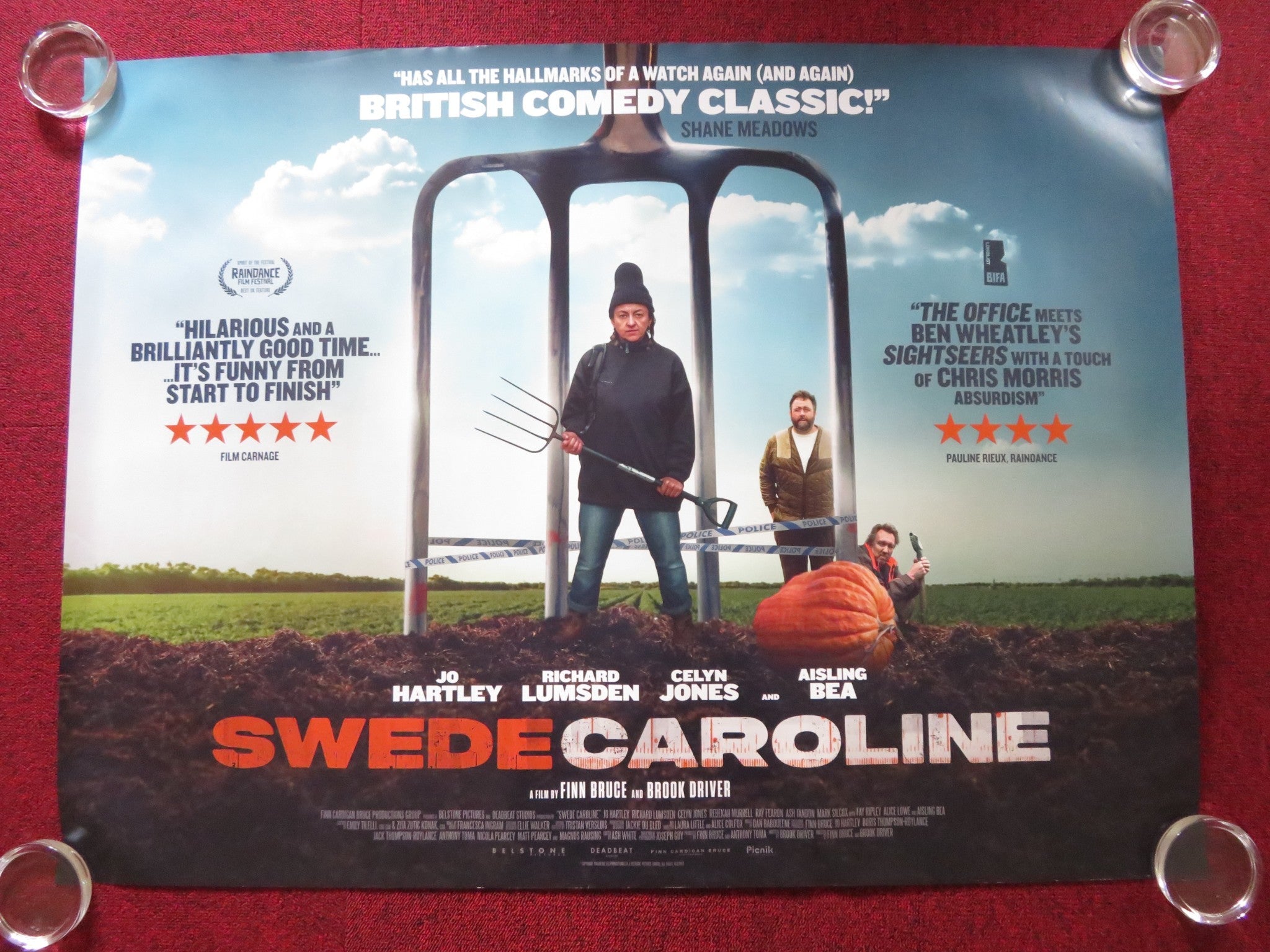 SWEDE CAROLINE UK QUAD ROLLED POSTER JO HARTLEY AISLING BEA 2024 ...
