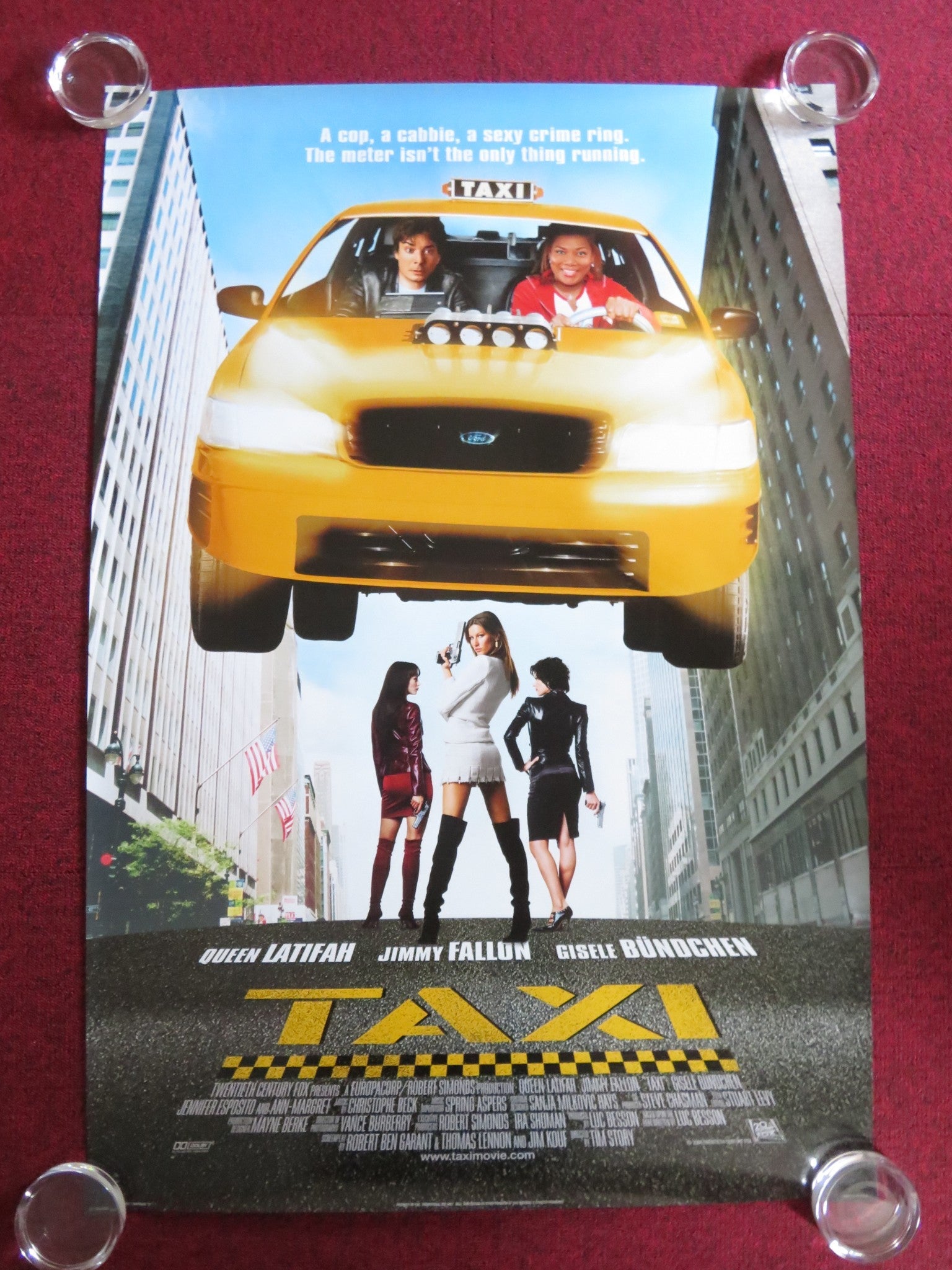 TAXI - B US ONE SHEET ROLLED POSTER QUEEN LATIFAH JIMMY FALLON 2004 ...
