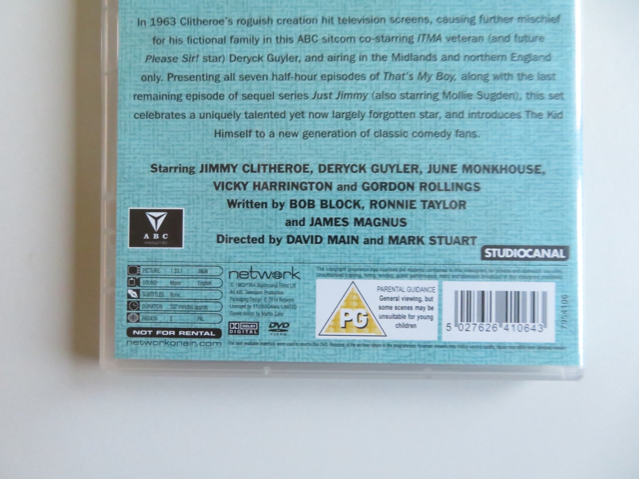 THAT'S MY BOY - THE COMPLETE SERIES (DVD) JIMMY CLITHEROE 1963 REGION ...