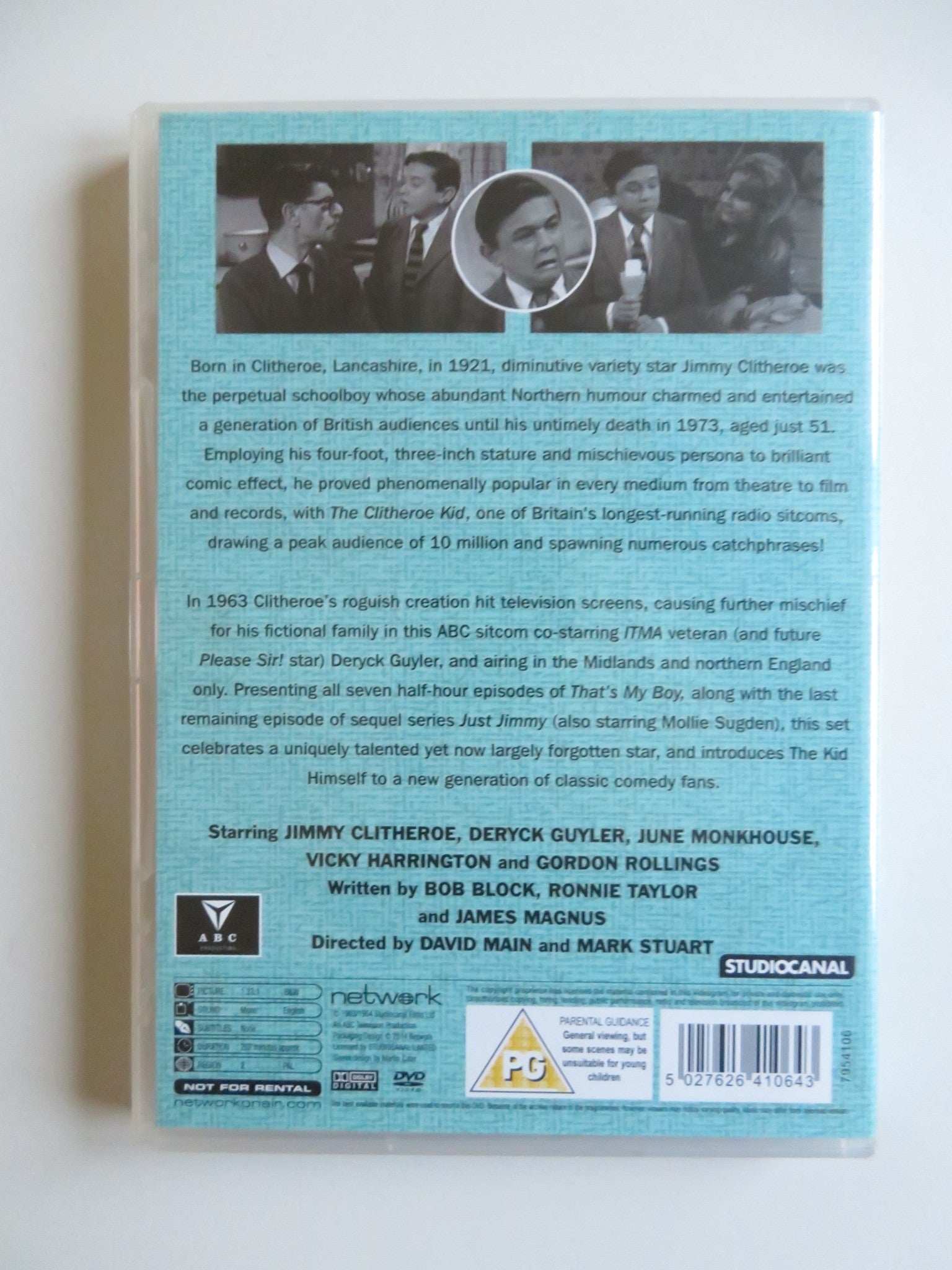 THAT'S MY BOY - THE COMPLETE SERIES (DVD) JIMMY CLITHEROE 1963 REGION ...