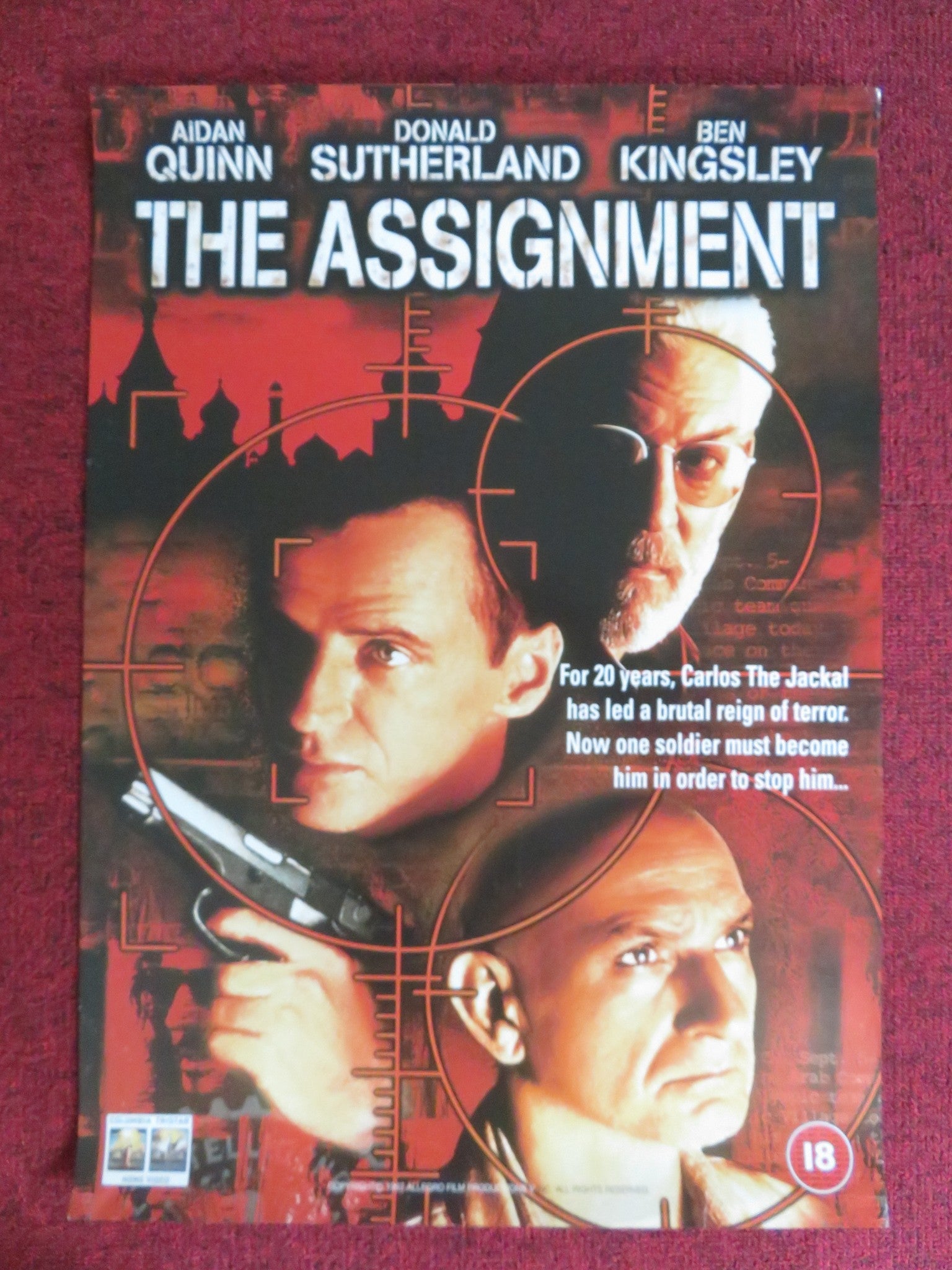 THE ASSIGNMENT VHS POSTER AIDAN QUINN DONALD SUTHERLAND 1997 ...