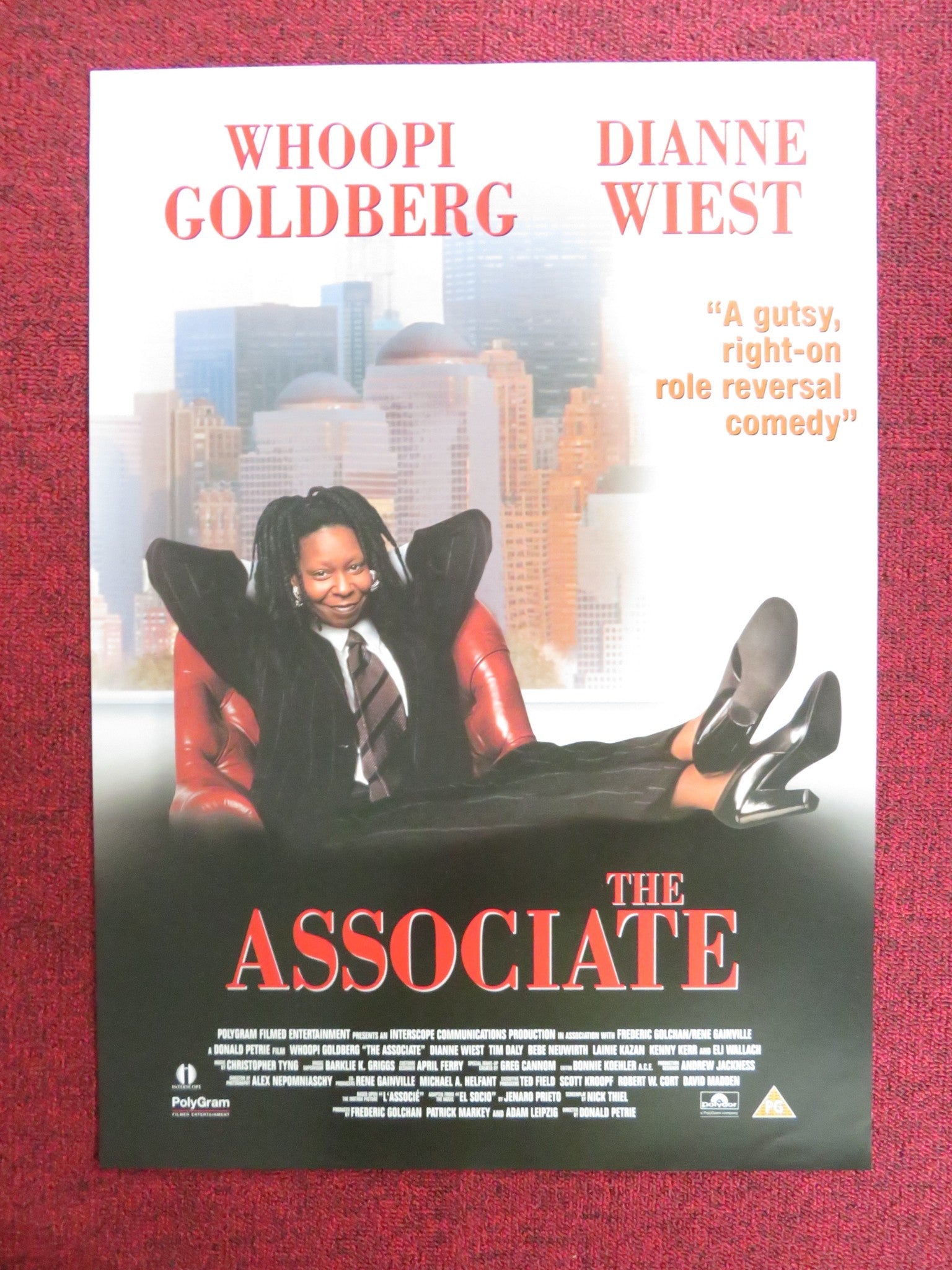 THE ASSOCIATE VHS VIDEO POSTER WHOOPI GOLDBERG DIANNE WIEST 1996 ...