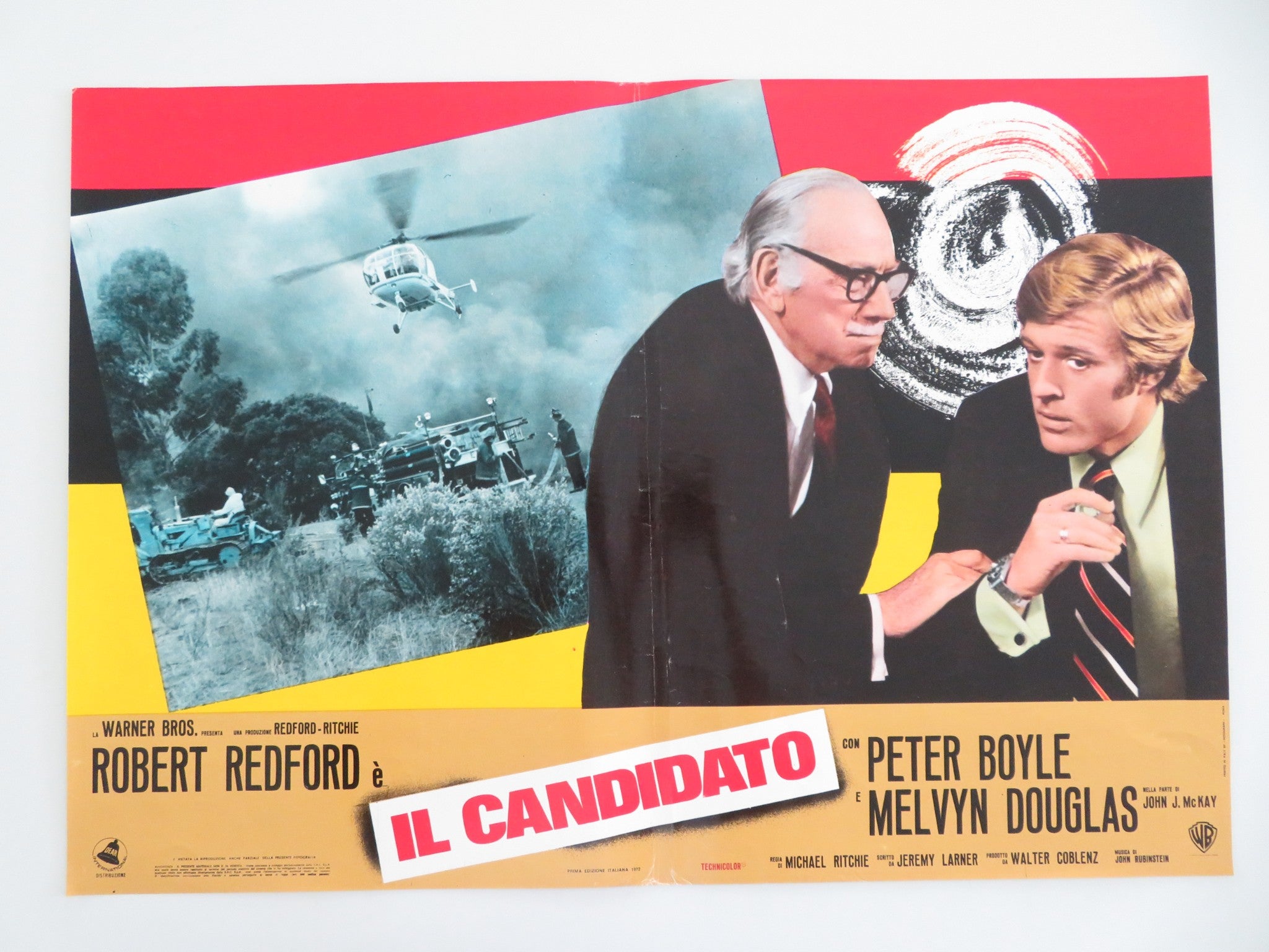 THE CANDIDATE ITALIAN FOTOBUSTA POSTER ROBERT REDFORD PETER BOYLE 1972 ...