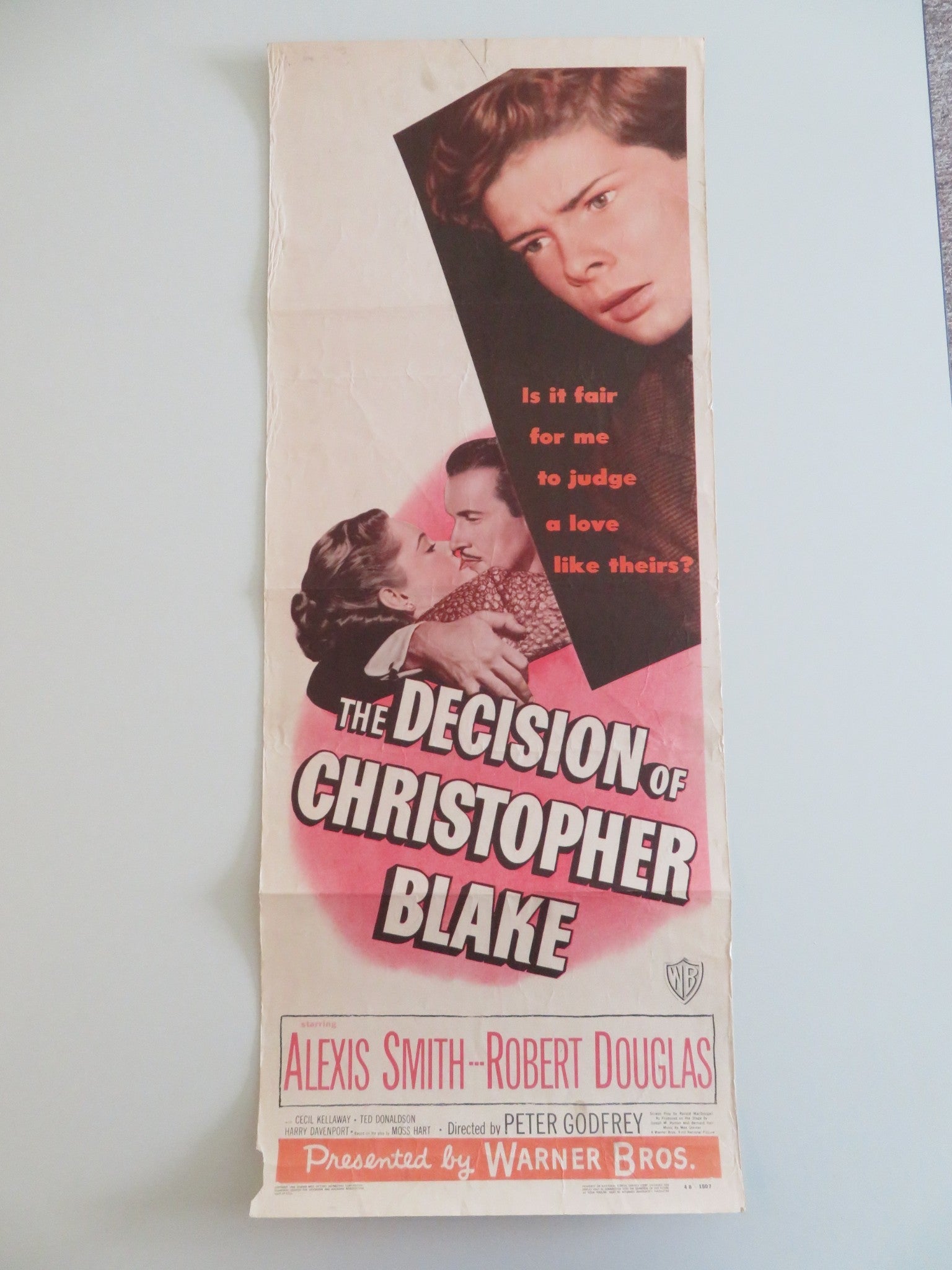 THE DECISION OF CHRISTOPHER BLAKE US INSERT POSTER ALEXIS SMITH R. DOU ...