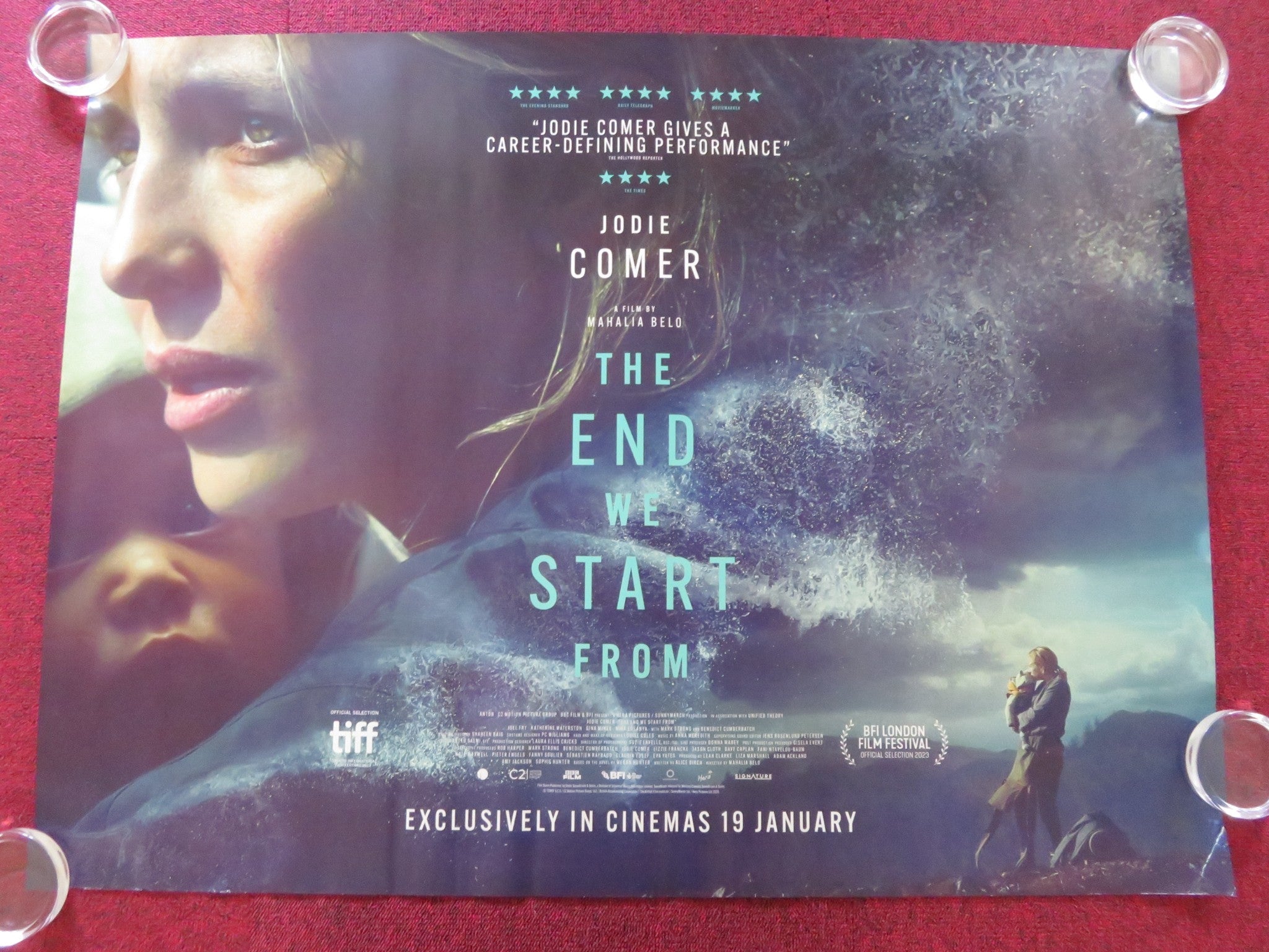 THE END WE START FROM UK QUAD ROLLED POSTER JODIE COMER JOEL FRY 2023 ...