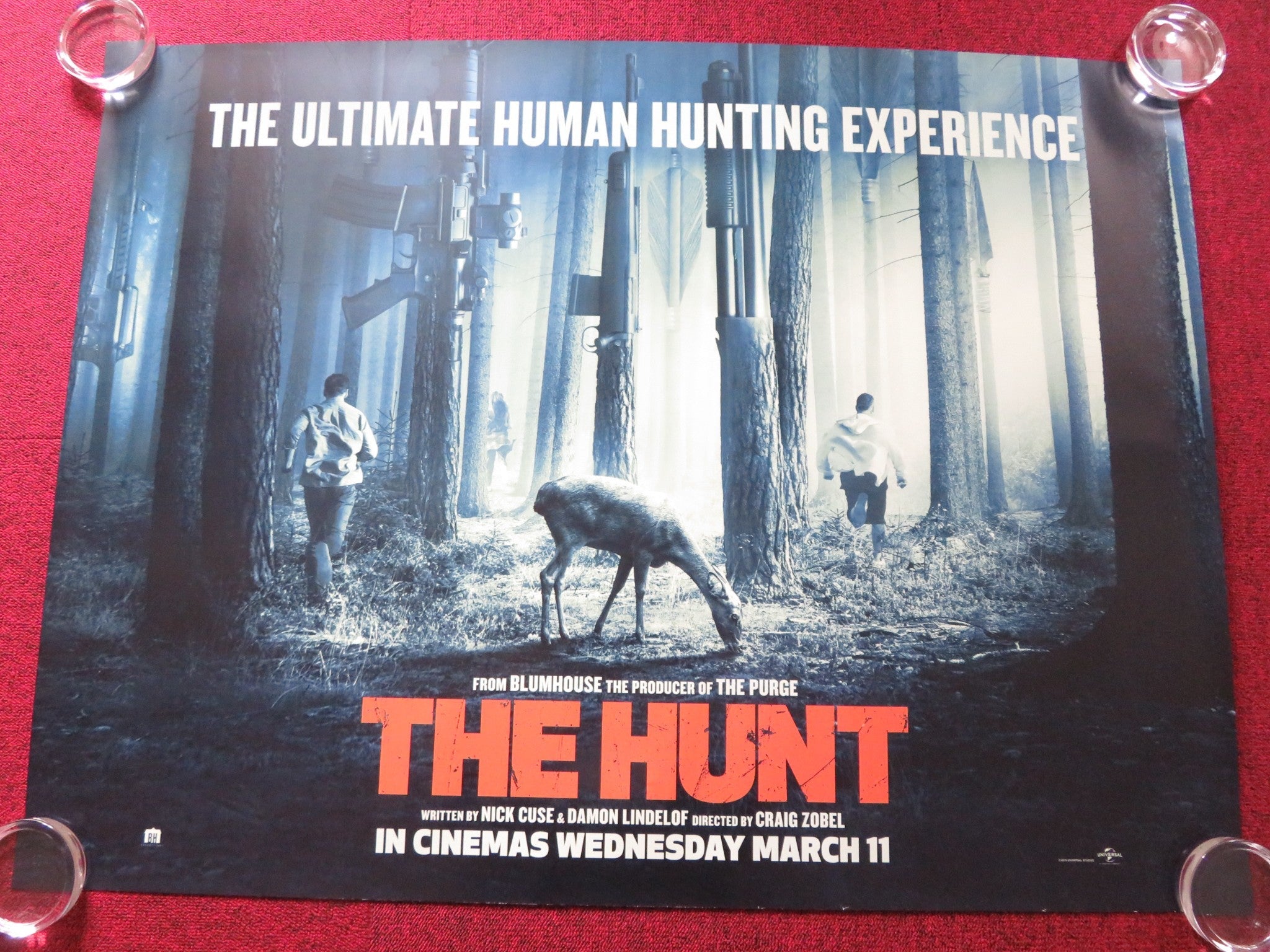 THE HUNT UK QUAD ROLLED POSTER HILARY SWANK BETTY GILPIN 2020 ...