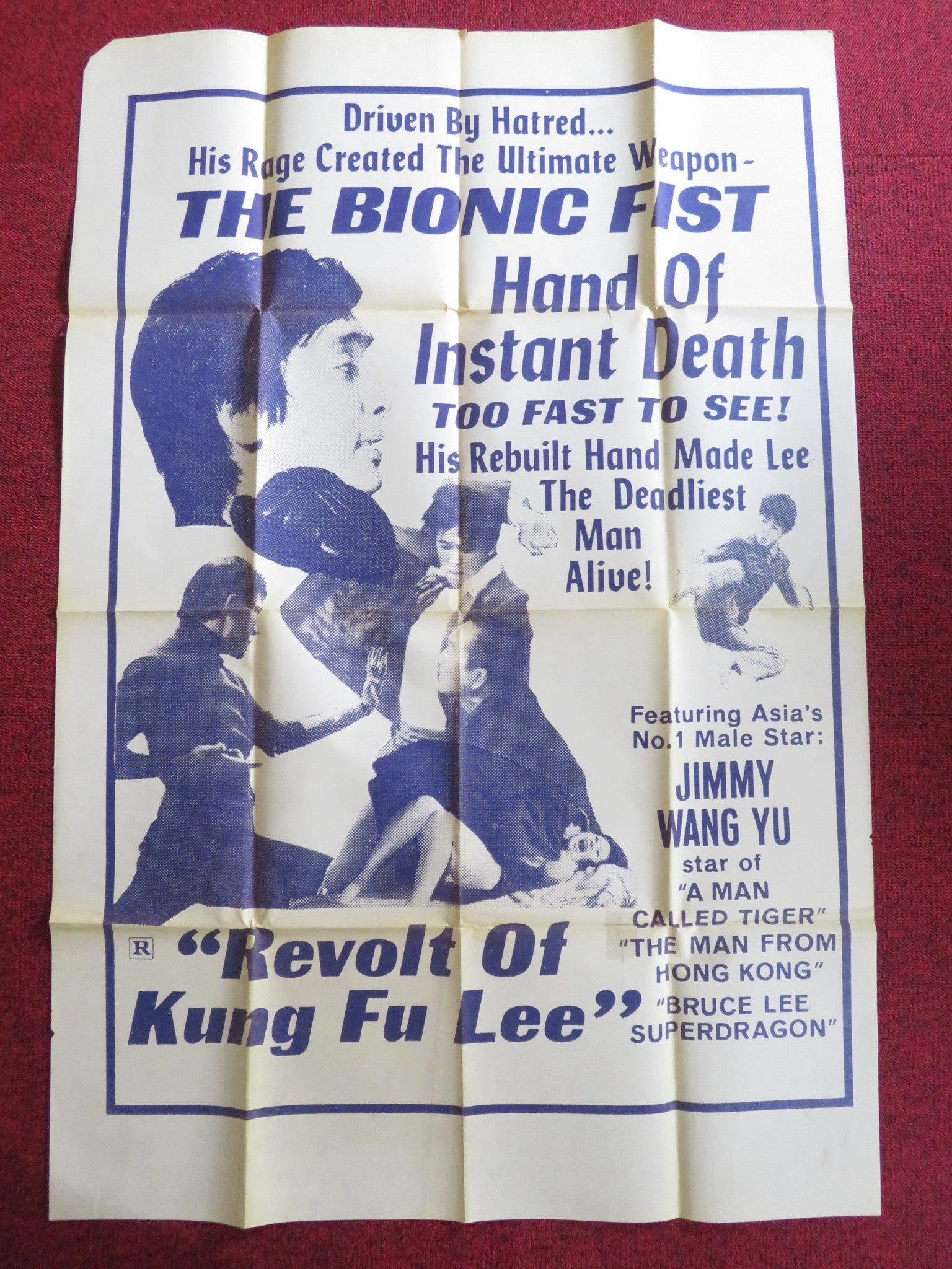 THE IRON MAN FOLDED US ONE SHEET POSTER JIMMY WANG YU 1973 – Rendezvous ...
