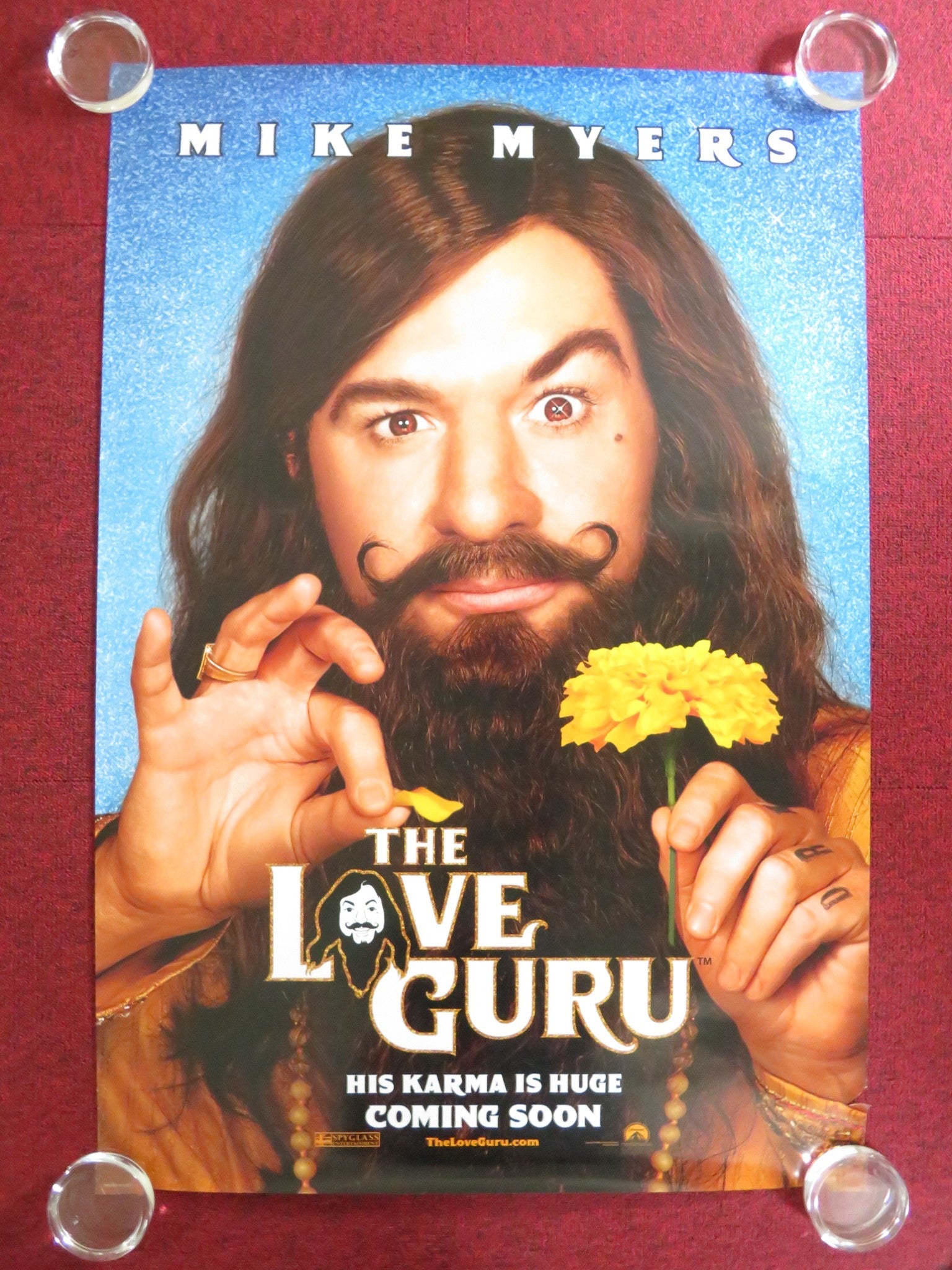 THE LOVE GURU US ONE SHEET ROLLED POSTER MIKE MYERS JESSICA SIMPSON 20 ...