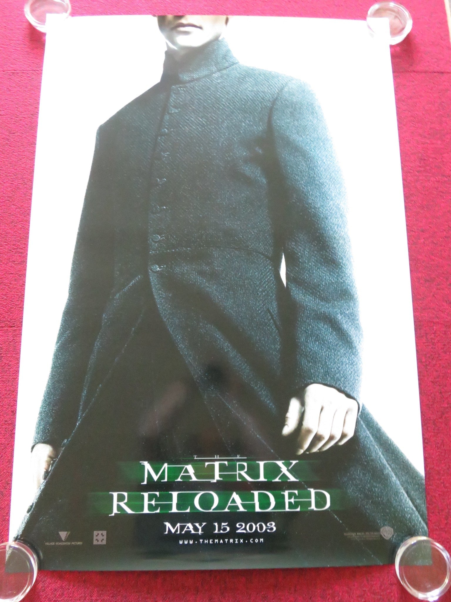 THE MATRIX RELOADED - B US ONE SHEET ROLLED POSTER KEANU REEVES 2003 ...