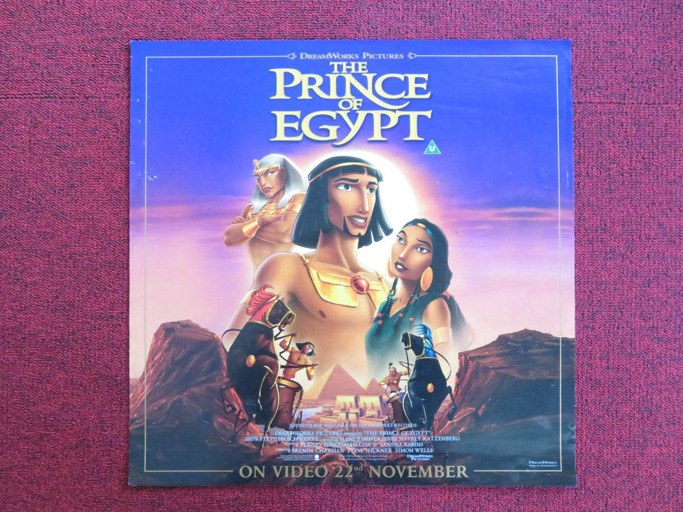 THE PRINCE OF EGYPT VHS VIDEO POSTER VAL KILMER RALPH FIENNES 1998 ...