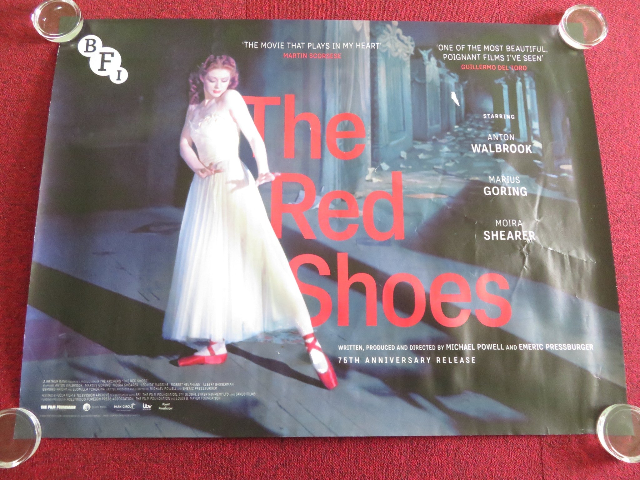 THE RED SHOES- BFI UK QUAD ROLLED POSTER ANTON WALBROOK MARIUS GORING ...