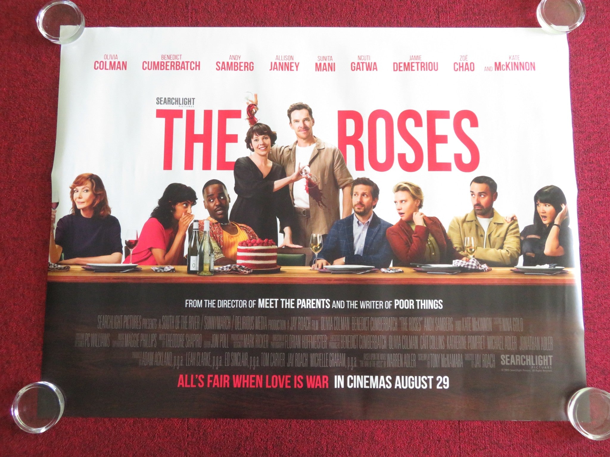 THE ROSES UK QUAD ROLLED POSTER BENEDICT CUMBERBATCH OLIVIA COLMAN 202 ...