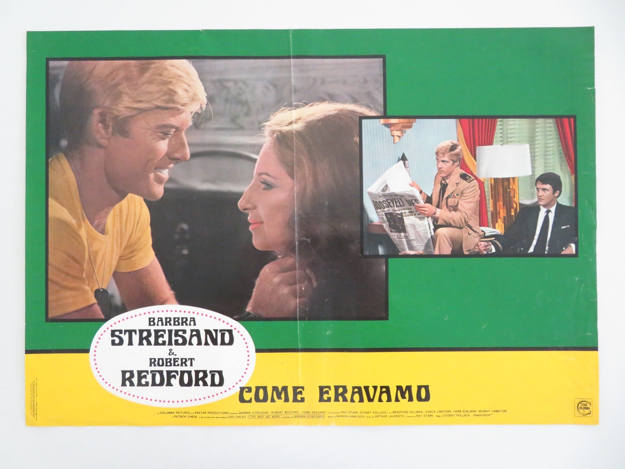 THE WAY WE WERE ITALIAN FOTOBUSTA POSTER BARBARA STREISAND ROBERT REDF ...