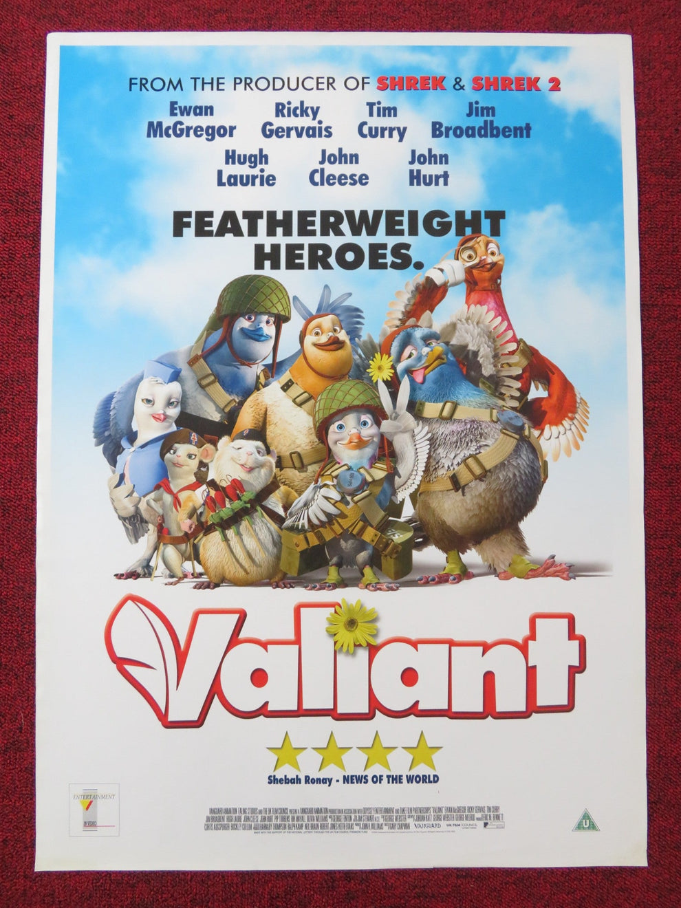 VALIANT VHS POSTER ROLLED EWAN MCGREGOR RICKY GERVAIS 2005 – Rendezvous ...