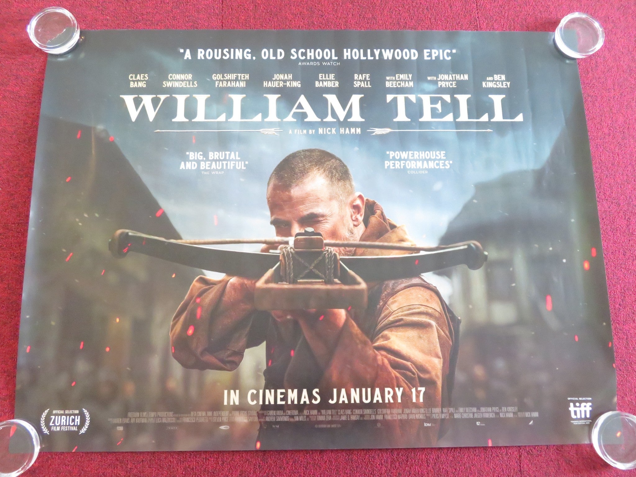 WILLIAM TELL UK QUAD ROLLED POSTER JONATHAN PRYCE BEN KINGSLEY 2024 ...