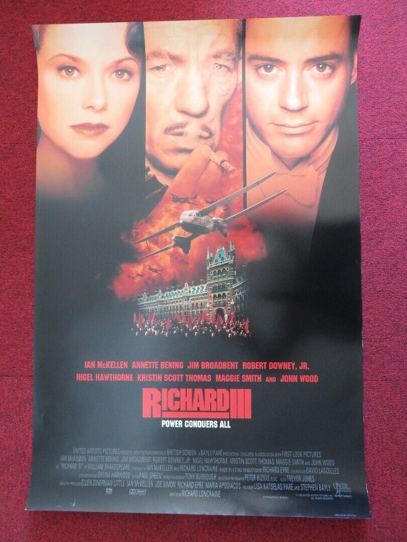 RICHARD III US ONE SHEET ROLLED POSTER IAN MCKELLEN BILL PATTERSON 199 ...