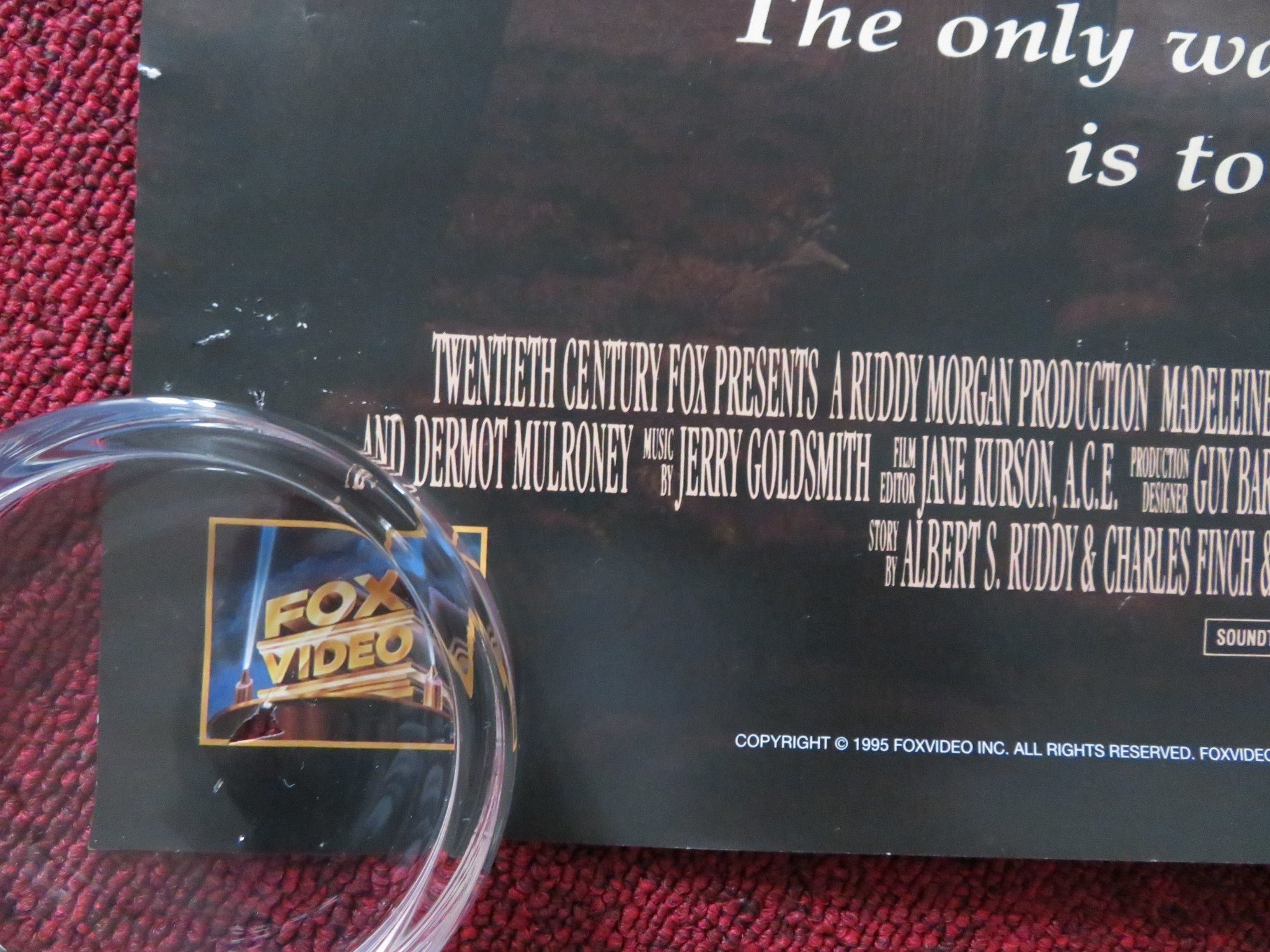 BAD GIRLS VHS VIDEO POSTER DREW BARRYMORE MADELEINE STOWE 1994 ...