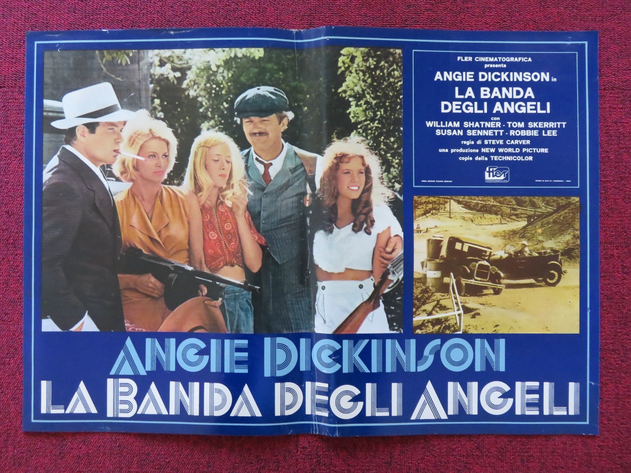 BIG BAD MAMA - B ITALIAN FOTOBUSTA POSTER ANGIE DICKINSON WILLIAM SHAT ...