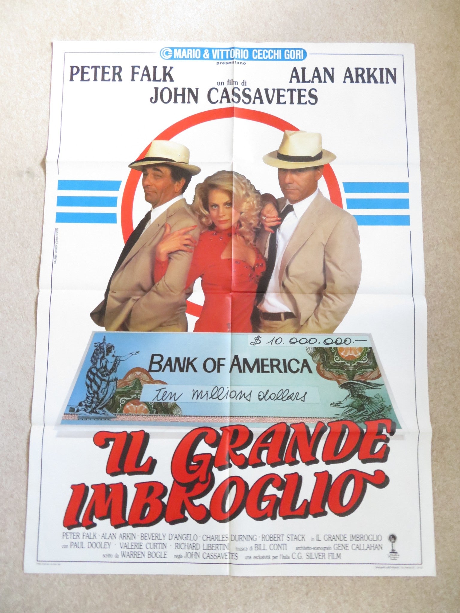 BIG TROUBLE ITALIAN 2 FOGLIO POSTER PETER FALK ALAN ARKIN 1986 ...
