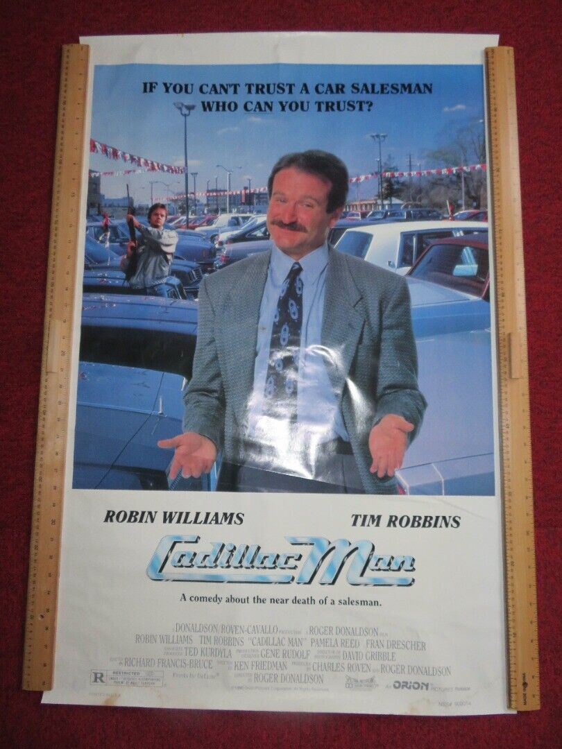 CADILLAC MAN US ONE SHEET ROLLED POSTER ROBIN WILLIAMS TIM ROBBINS 1990 ...