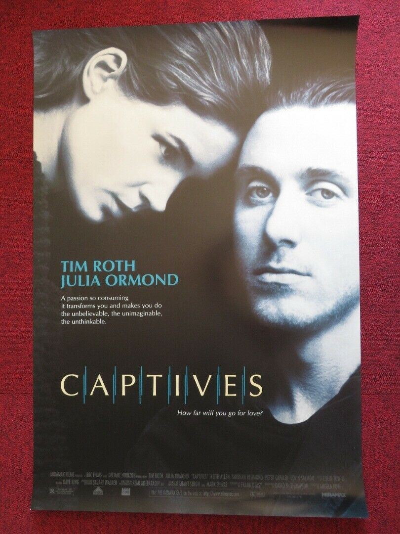 CAPTIVES US ONE SHEET ROLLED POSTER TIM ROTH JULIA ORMOND 1994 ...
