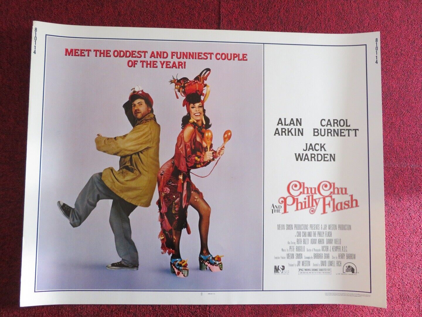 CHU CHU AND THE PHILLY FLASH US HALF SHEET (22"x 28") POSTER ALAN ARKIN ...