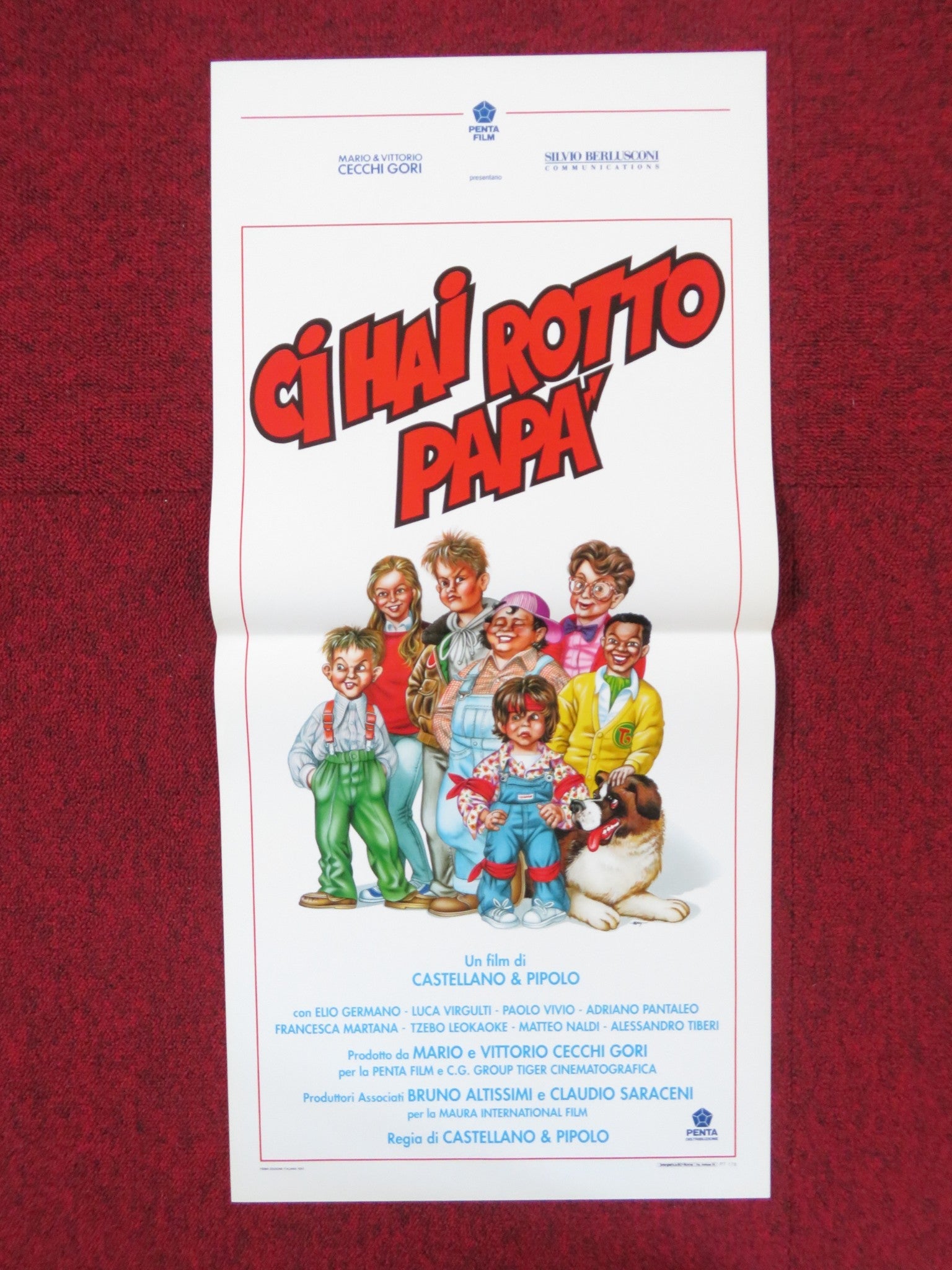 CI HAI ROTTO PAPA ITALIAN LOCANDINA POSTER ELIO GERMANO LUCA VIRGULTI ...