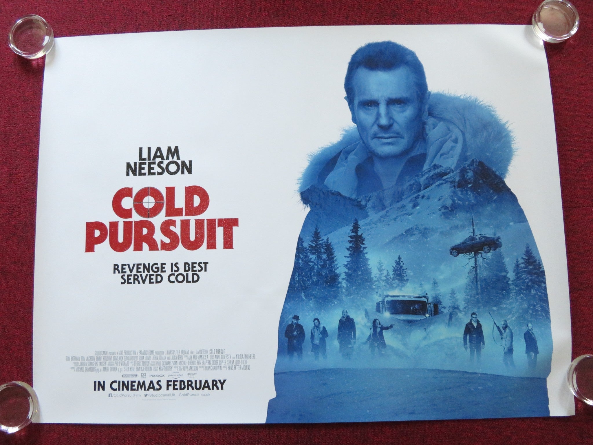 COLD PURSUIT UK QUAD (30"x 40") ROLLED POSTER LIAM NEESON LAURA DERN 2 ...