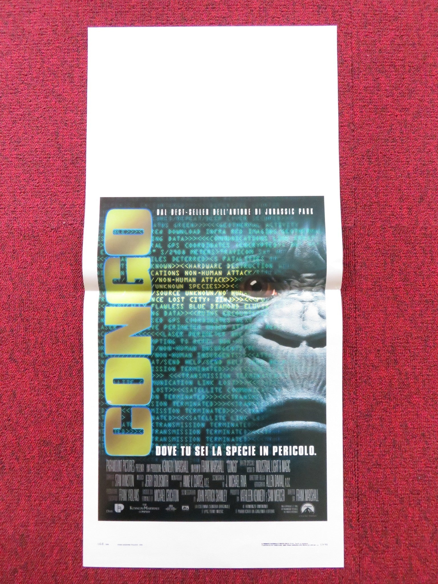 CONGO ITALIAN LOCANDINA POSTER LAURA LINNEY TIM CURRY 1995 – Rendezvous ...