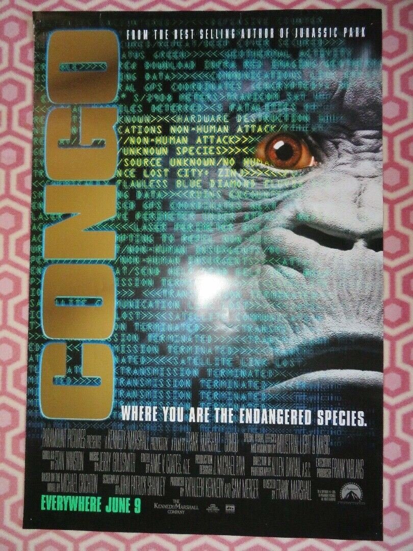CONGO US ONE SHEET ROLLED POSTER TIM CURRY LAURA LINNEY 1995 ...