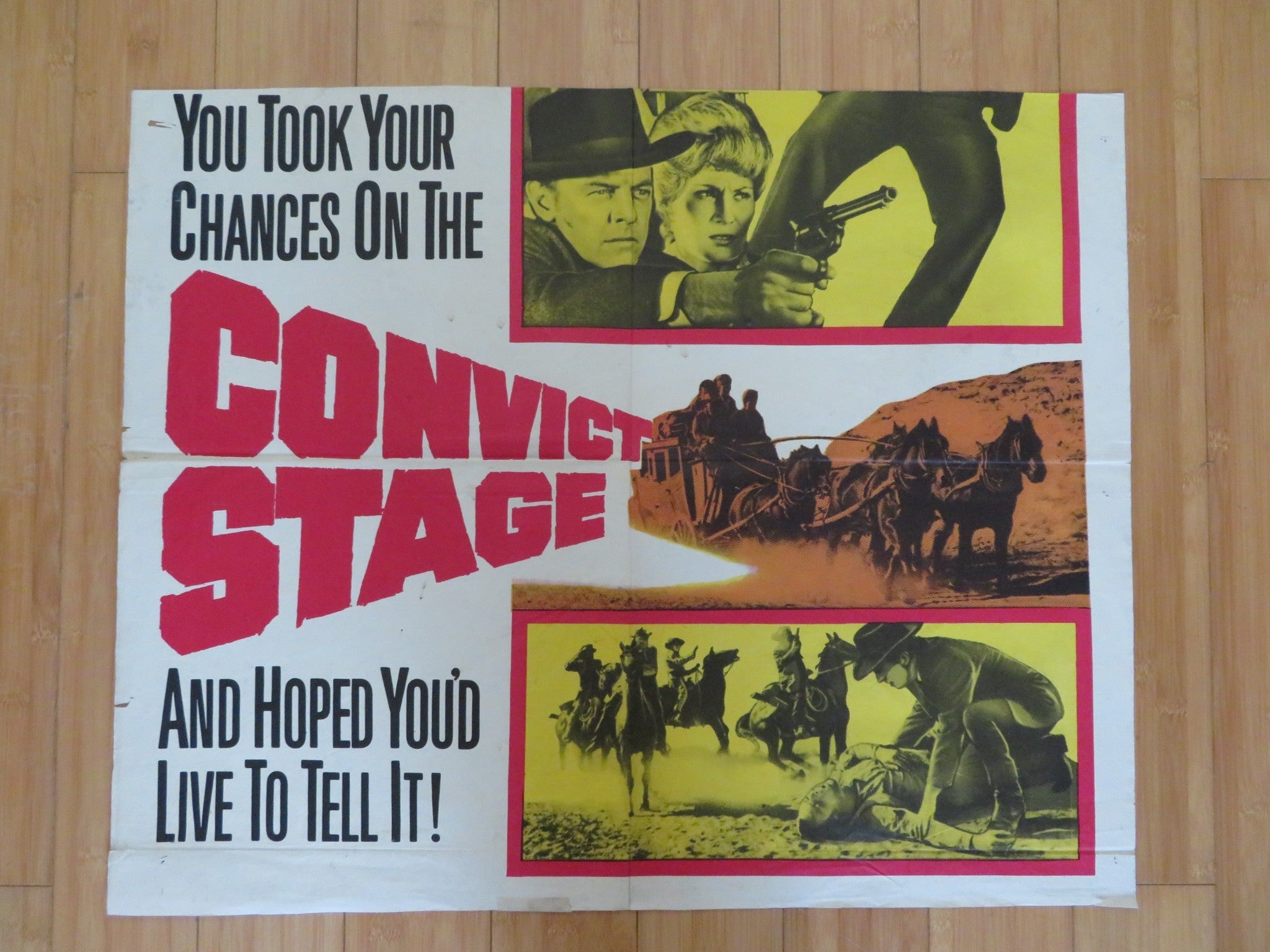 CONVICT STAGE FOLDED US ONE SHEET POSTER HARRY LAUTER DONALD BARRY 196 ...